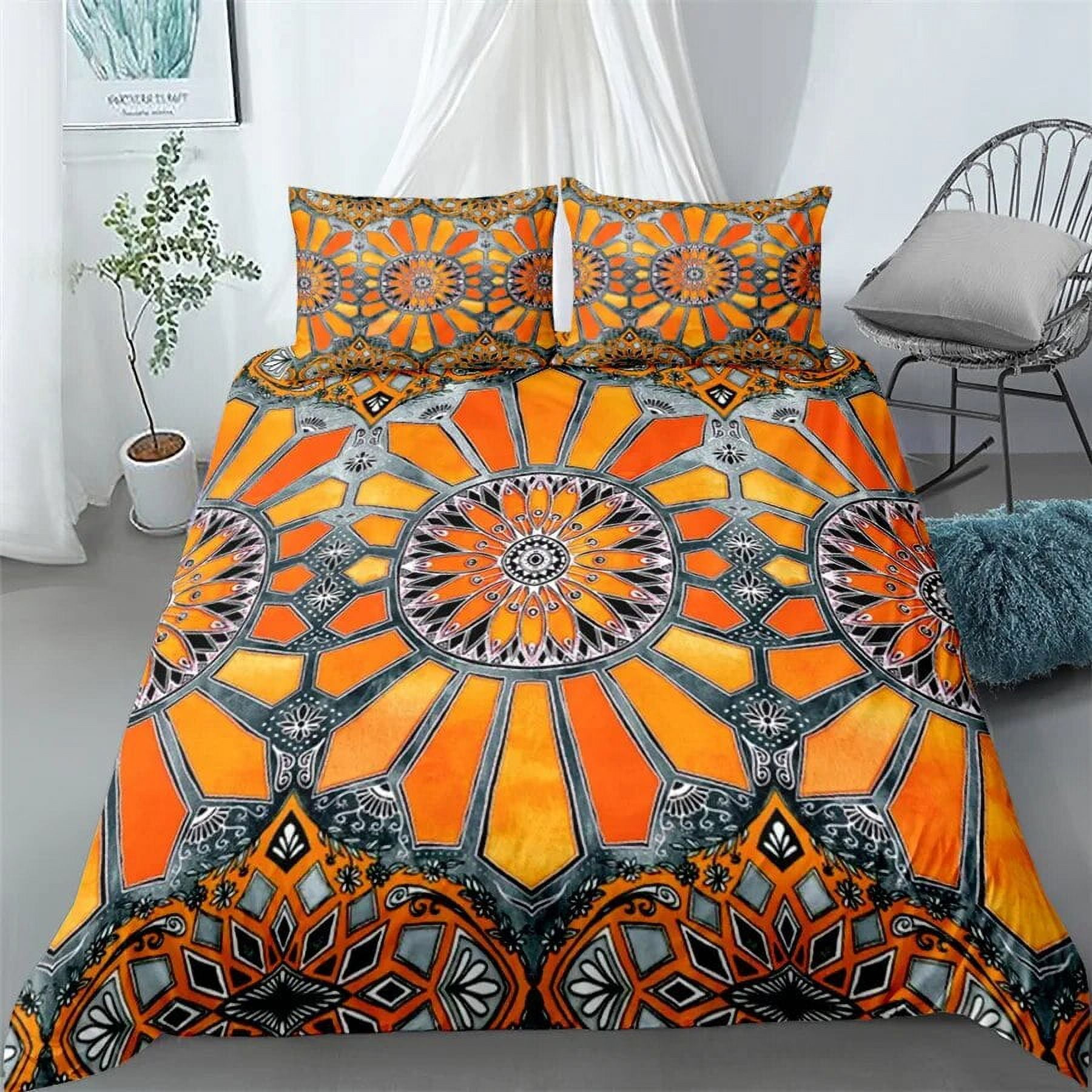 Mandala Duvet Cover Set Blue Pink Boho Chic Bedspreads Tic Bedclothes