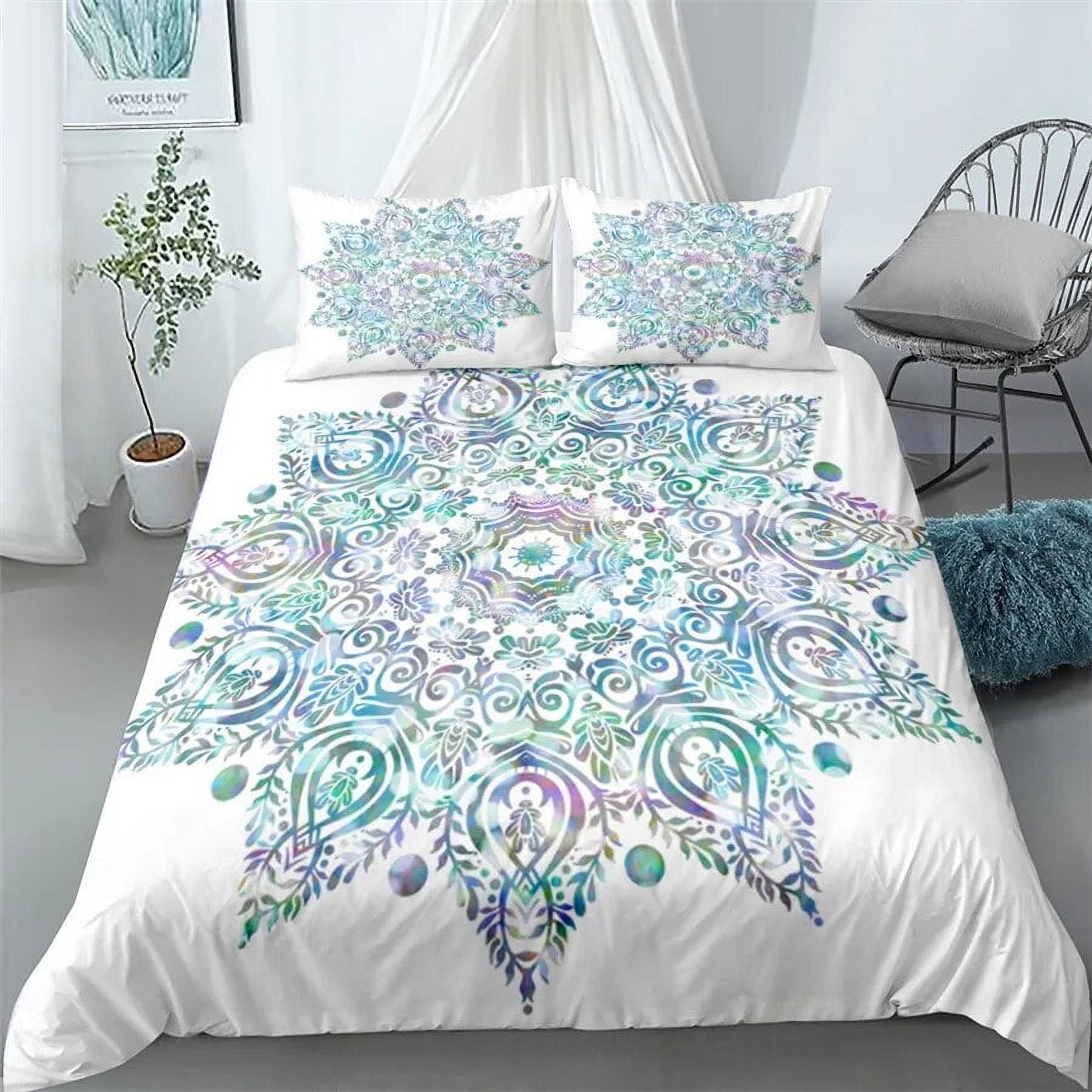 Mandala Duvet Cover Set Blue Pink Boho Chic Bedspreads Tic Bedclothes