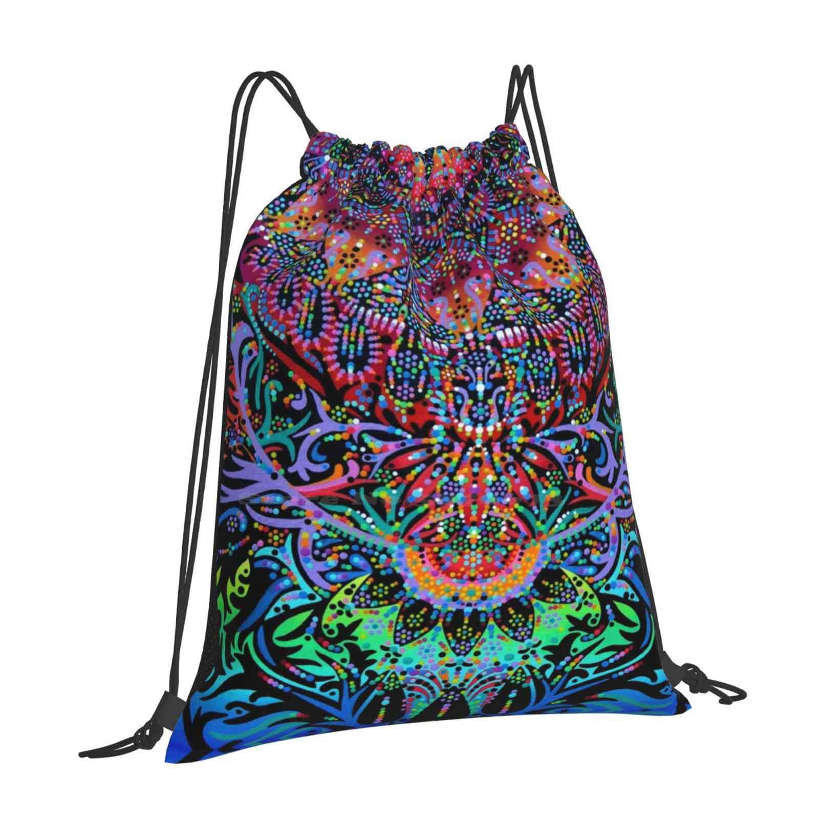 Mandala Energy Backpacks For Teenagers Travel Bags Mandala Colorful ...