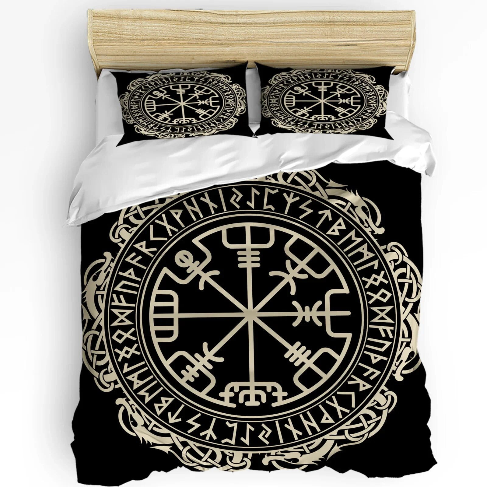 Mandala Flowers Bohemia Duvet Cover Bed Bedding Set For Double Home ...