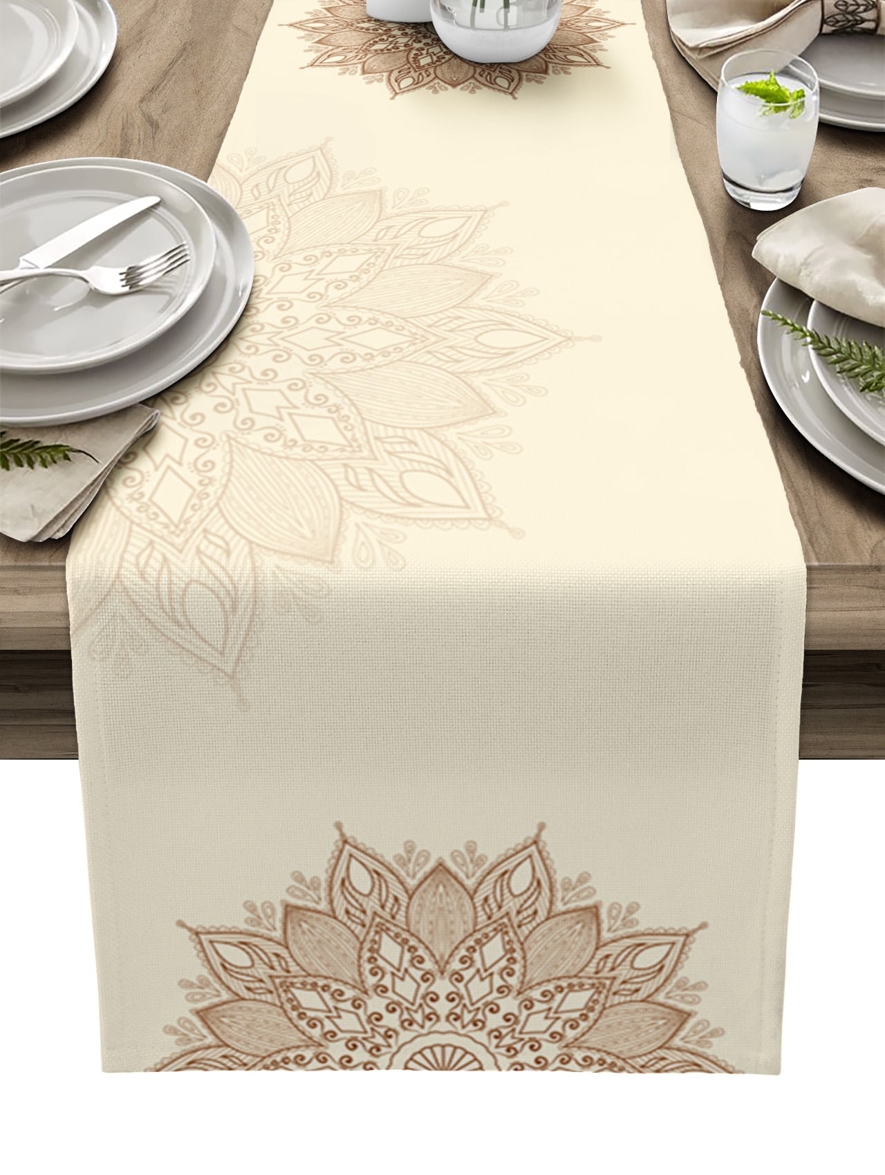 Mandala Flowers Bohemia Table Runners Kitchen Table ration Dining Table ...