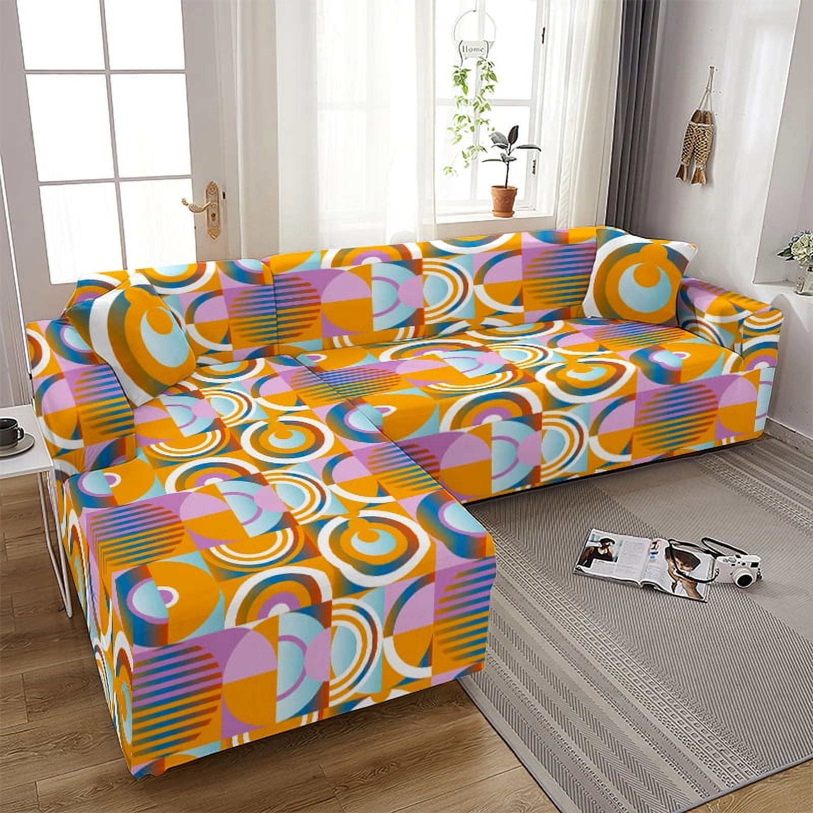 Mandala Geometric Corner Sofas Cover Rings Sofa Bed Cover Sofa Bed ...