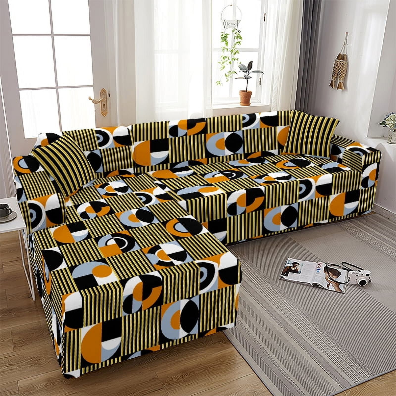 Mandala Geometric Corner Sofas Cover Rings Sofa Bed Cover Sofa Bed ...