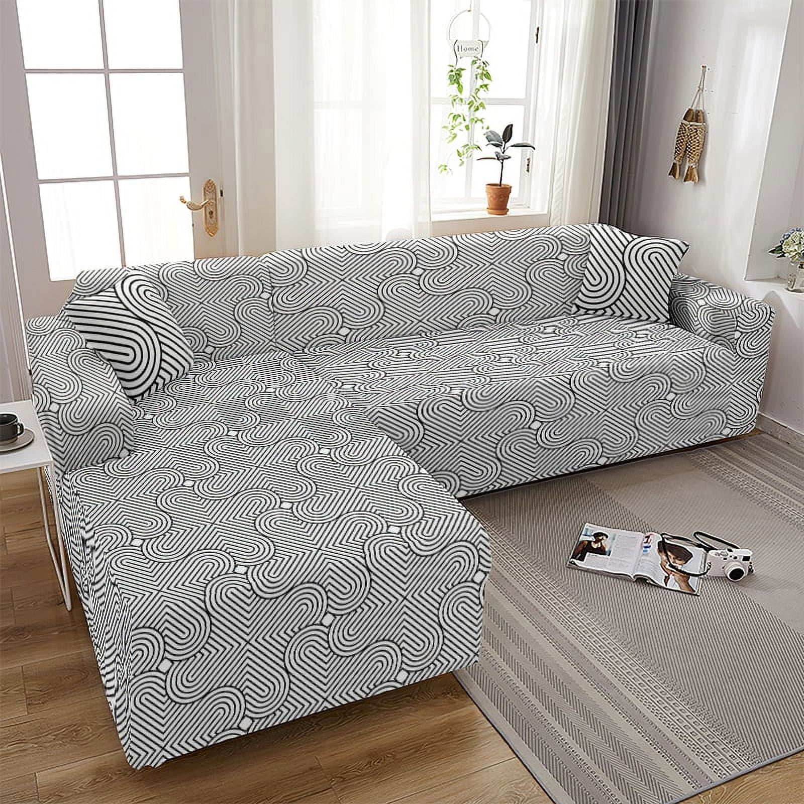Mandala Geometric Elastic Sofa Cover Eye Adjustable Sofas Covers Lounge ...