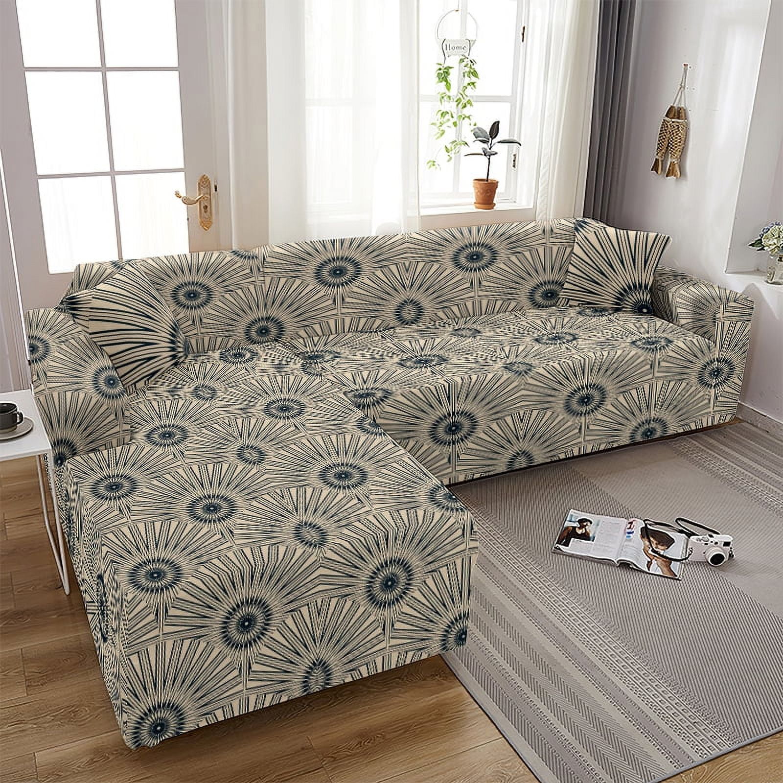 Mandala Geometric Elastic Sofa Cover Eye Adjustable Sofas Covers Lounge ...