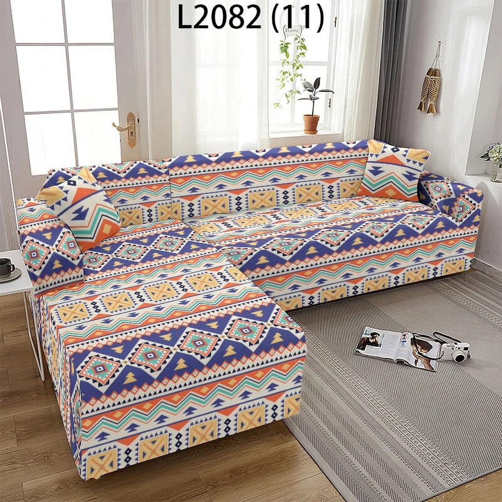 Mandala Geometric Elastic Sofa Cover for Living Room Sofa Towel Retro ...