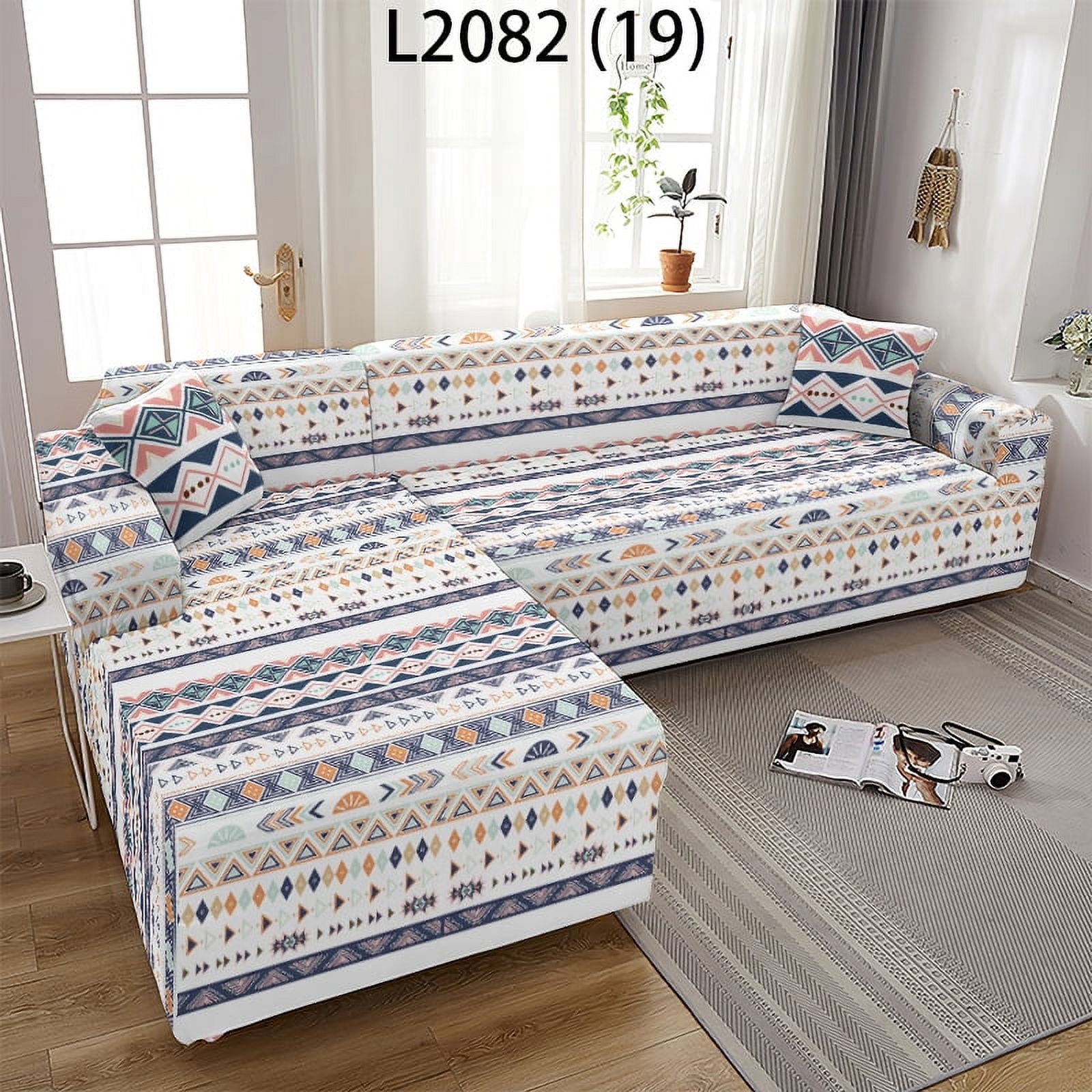 Mandala Geometric Elastic Sofa Cover for Living Room Sofa Towel Retro ...