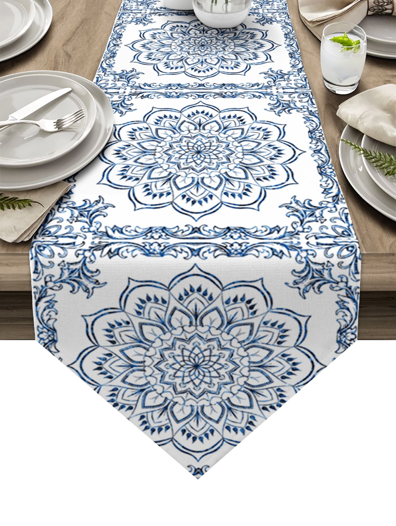 Mandala Golden Pattern Art Table Runner ration Home ration Table ration ...