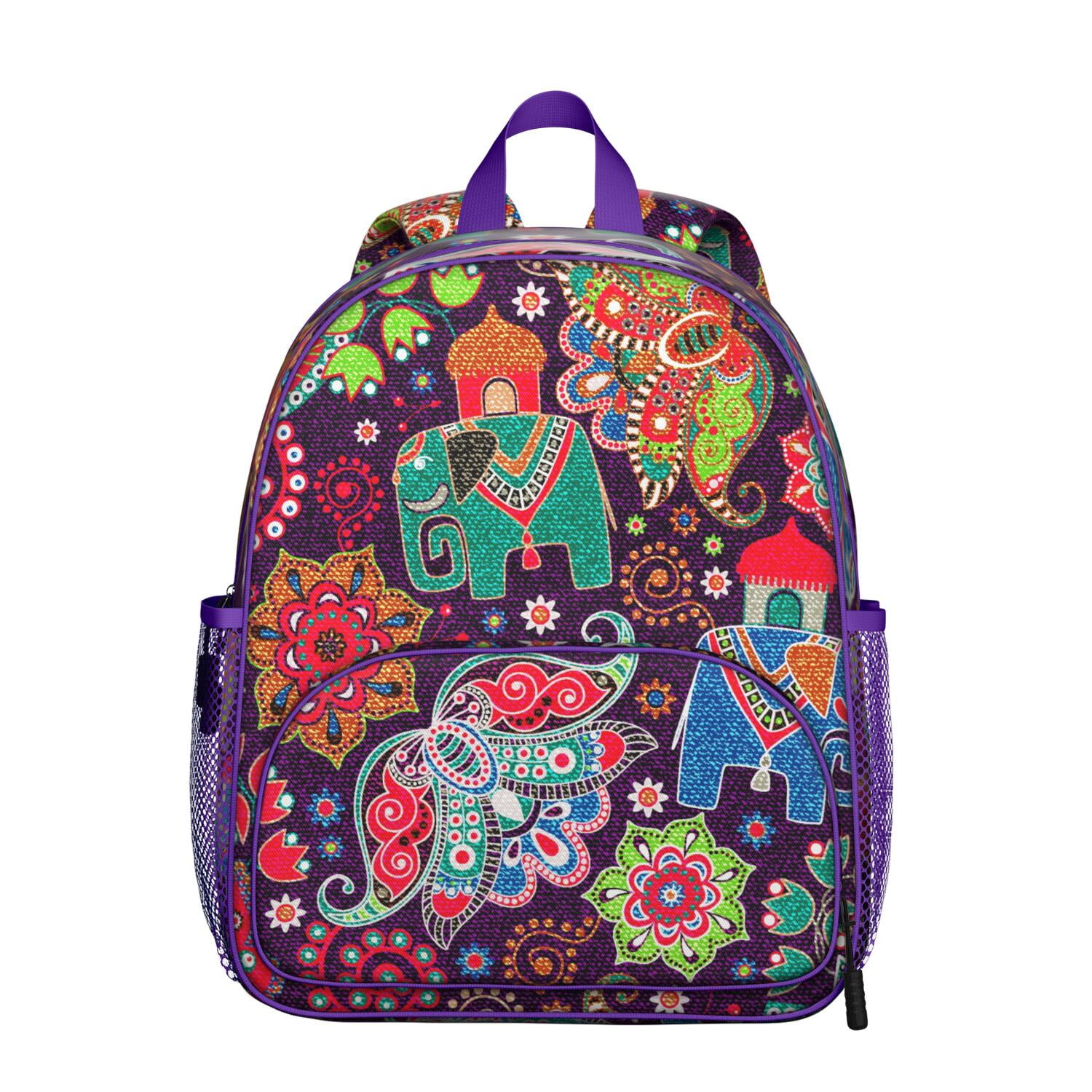Mandala Inspired Backpack - Waterproof Ergonomic School Bag with ...