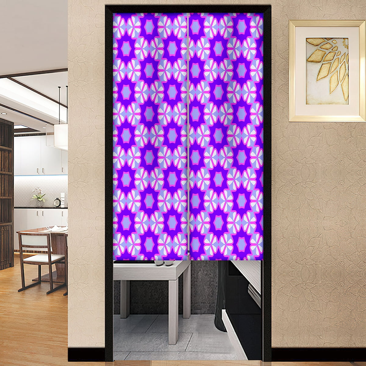 Mandala Linen Japanese Door Curtain Kitchen Partition Drapes Restaurant ...