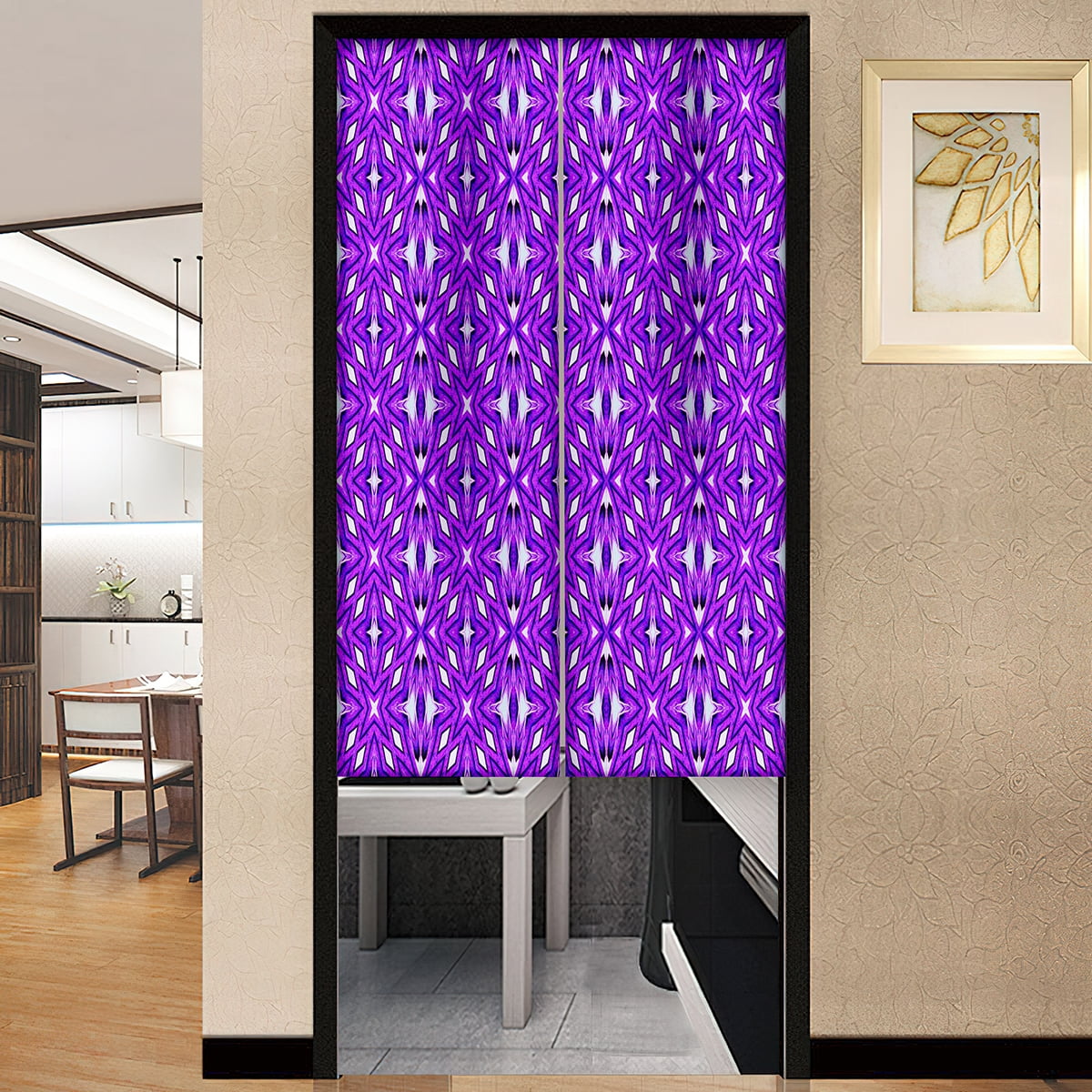 Mandala Linen Japanese Door Curtain Kitchen Partition Drapes Restaurant ...