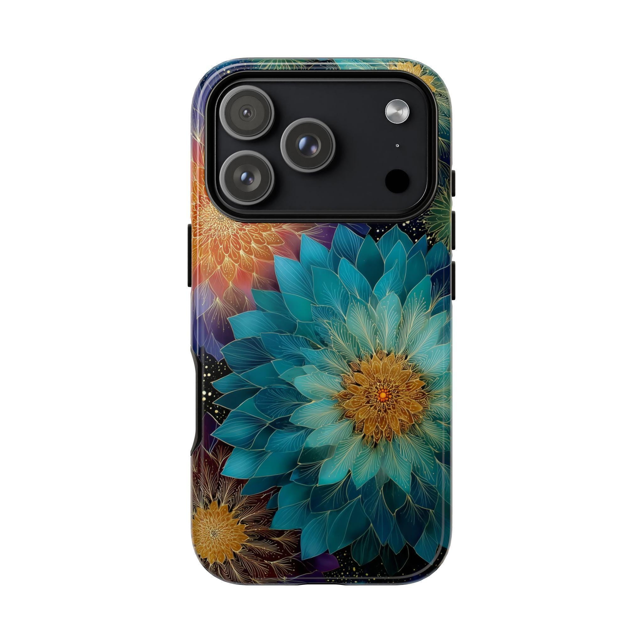 Mandala Lotus Flowers Cosmic Bloom Spiritual Art Phone Case 17 16 15 14 ...