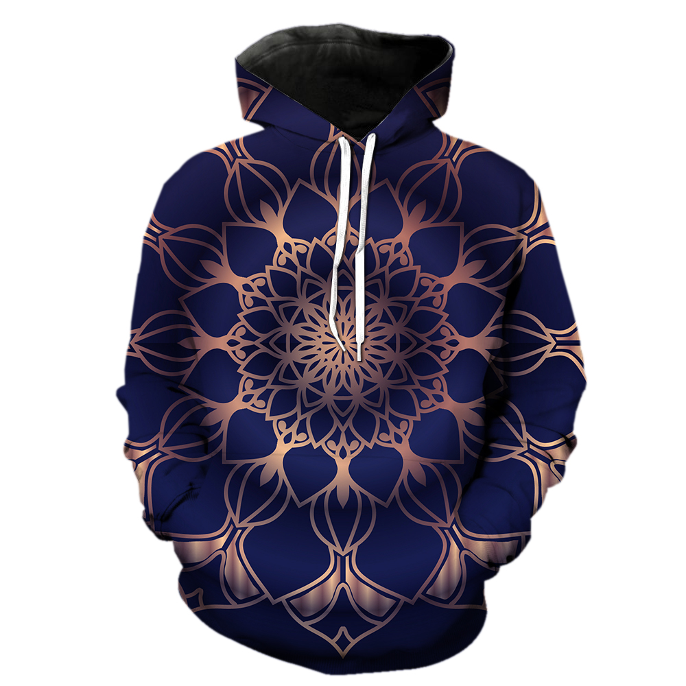 Mandala Men's Hoodies With Hood Jackets Cool Teens Hip Hop Spring ...