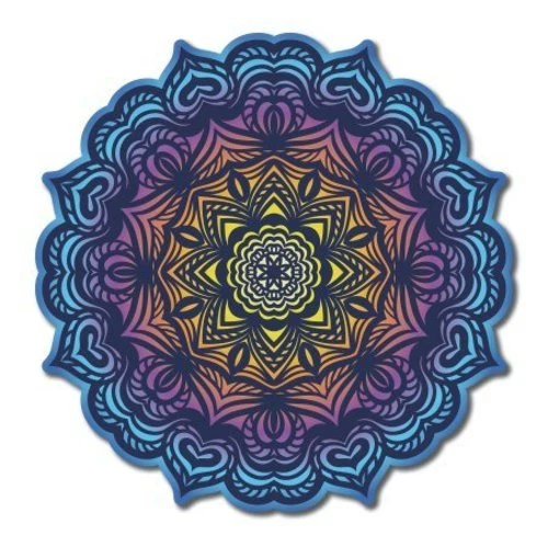 Mandala Ornamental Color Car Sticker Phone Decal Water Bottle Stickers ...