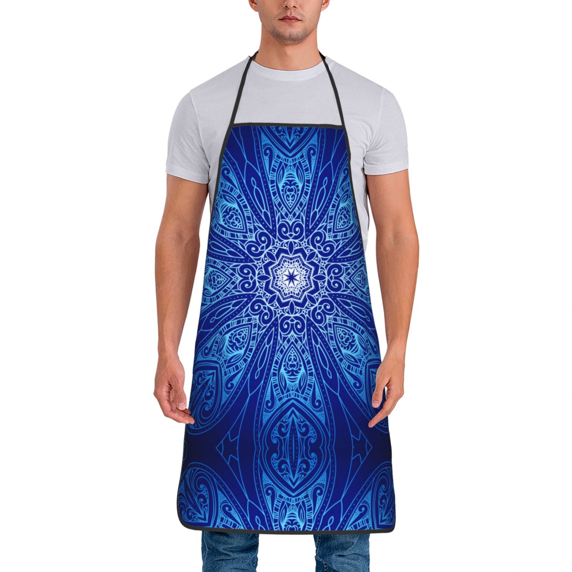Mandala Pattern (1) Aprons for Women Men Waterproof Apron Kitchen Chef ...