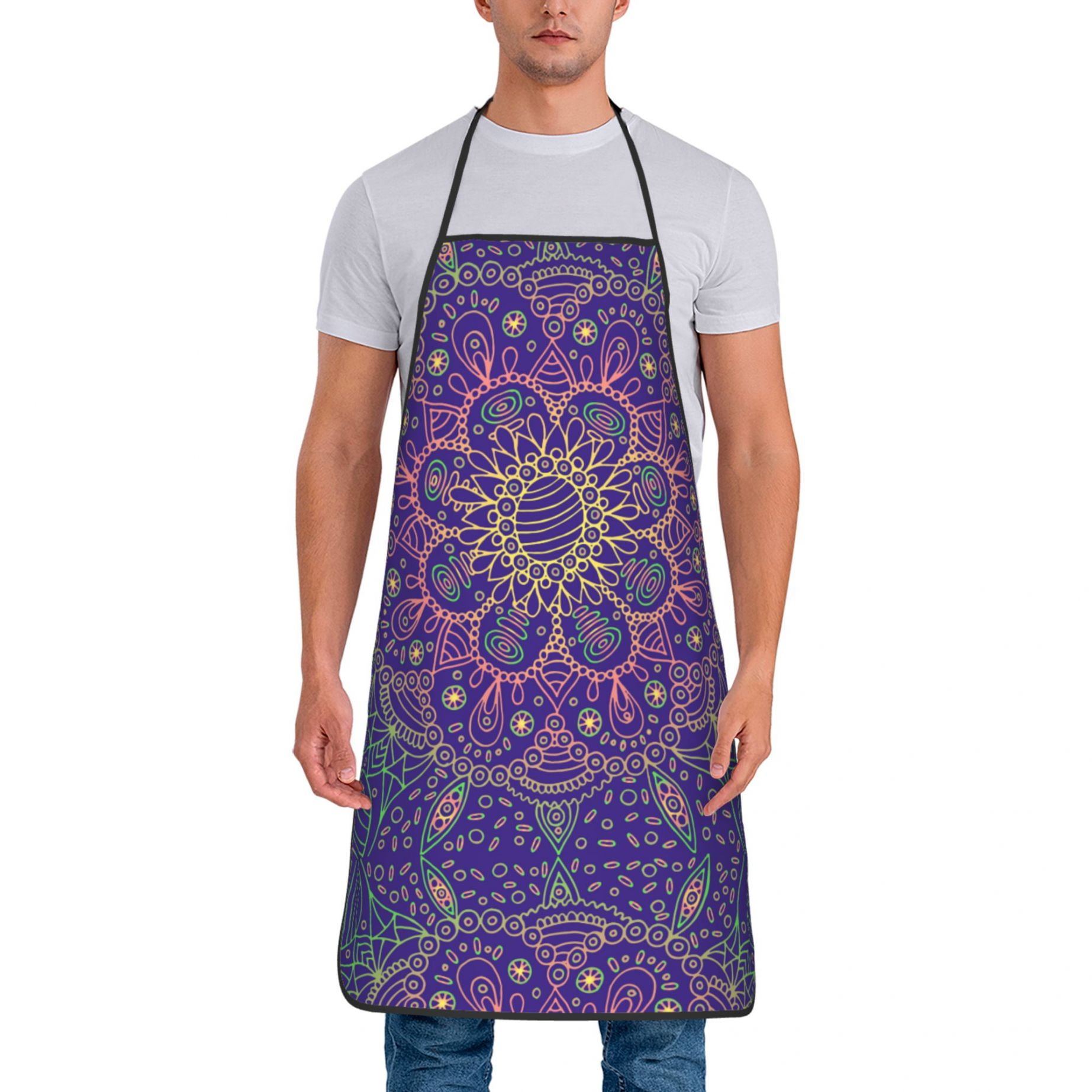 Mandala Pattern (6) Aprons for Women Men Waterproof Apron Kitchen Chef ...