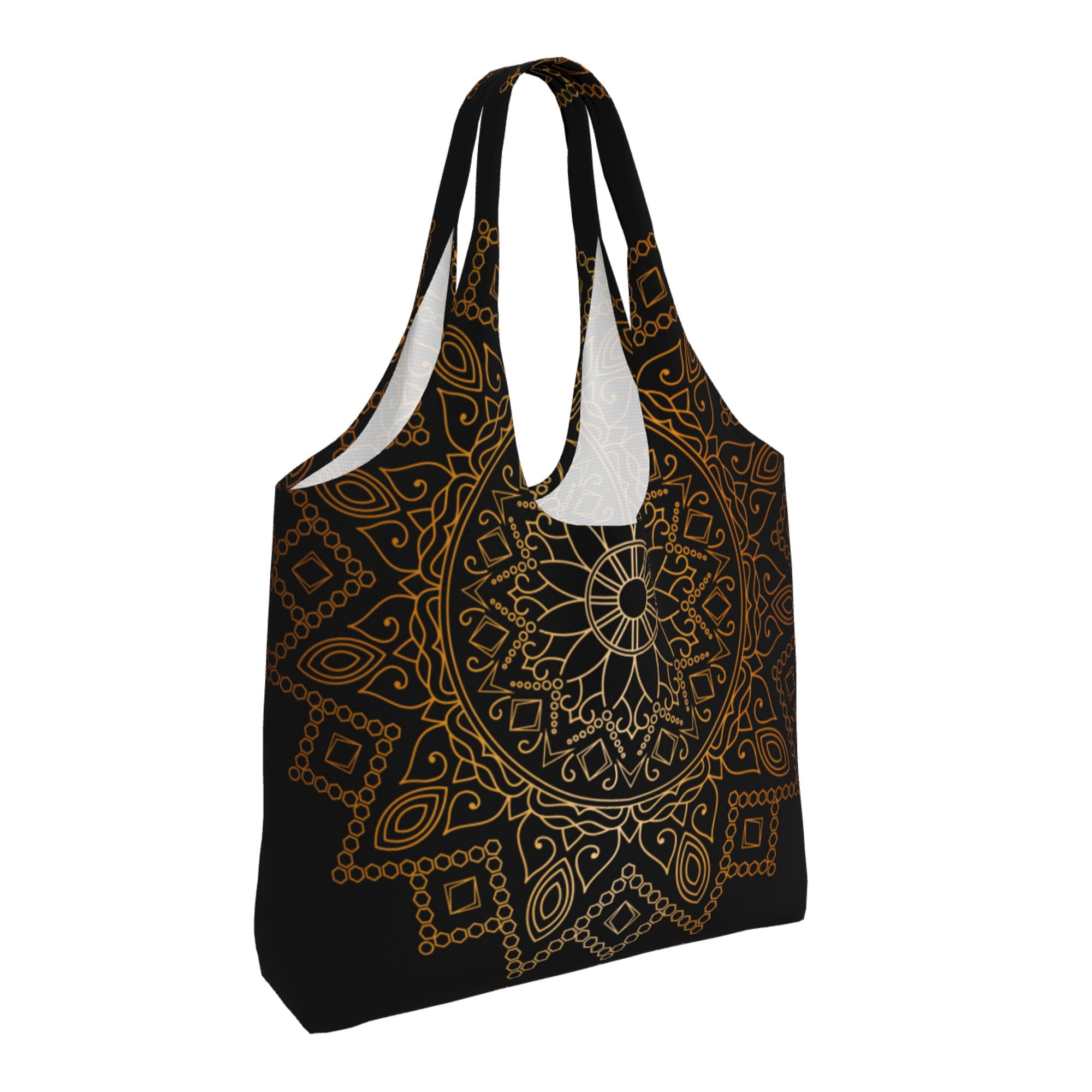 Mandala Pattern Canvas Tote Pocket For Women,Totes Bag With Pattern For ...
