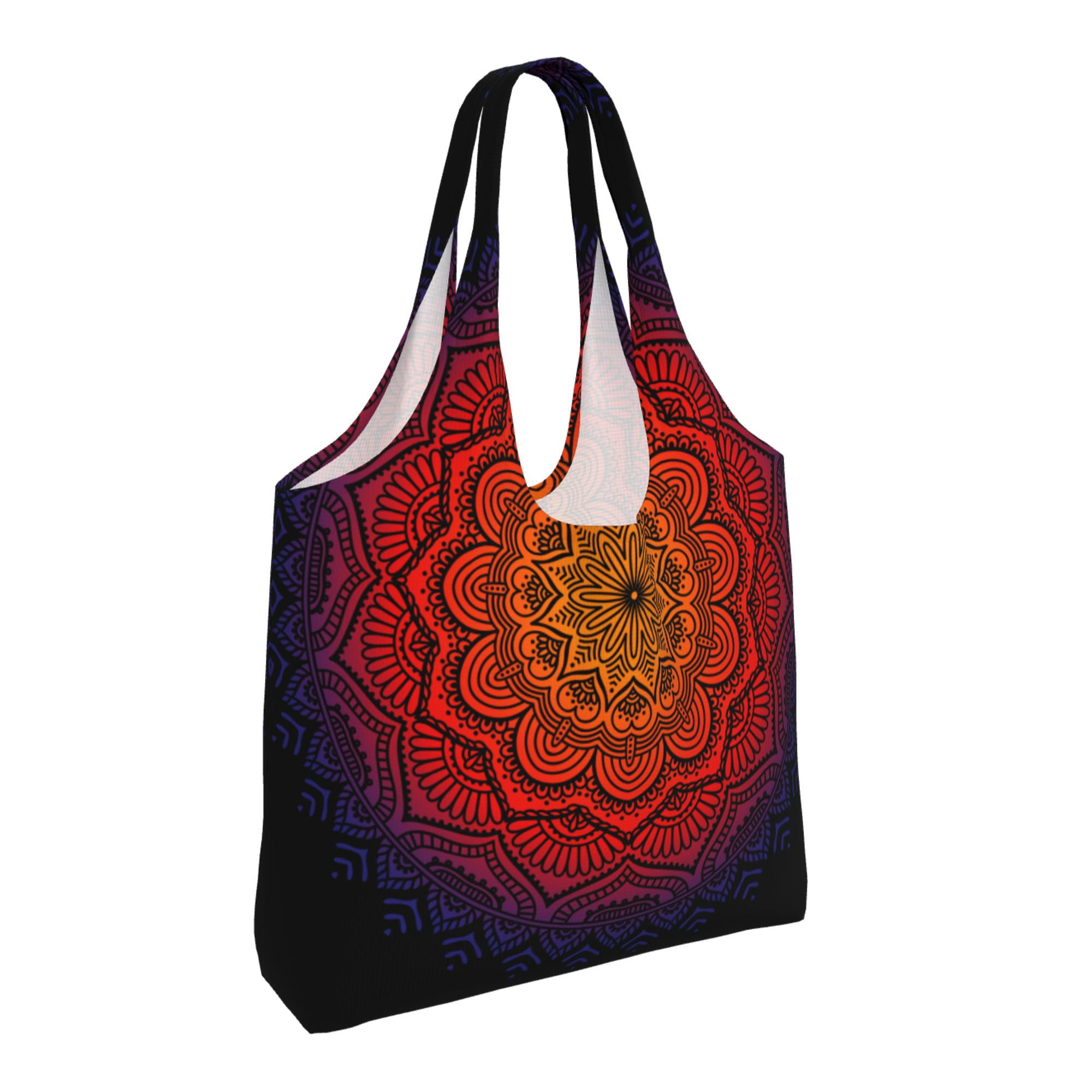Mandala Pattern Canvas Tote Pocket For Women,Totes Bag With Pattern For ...