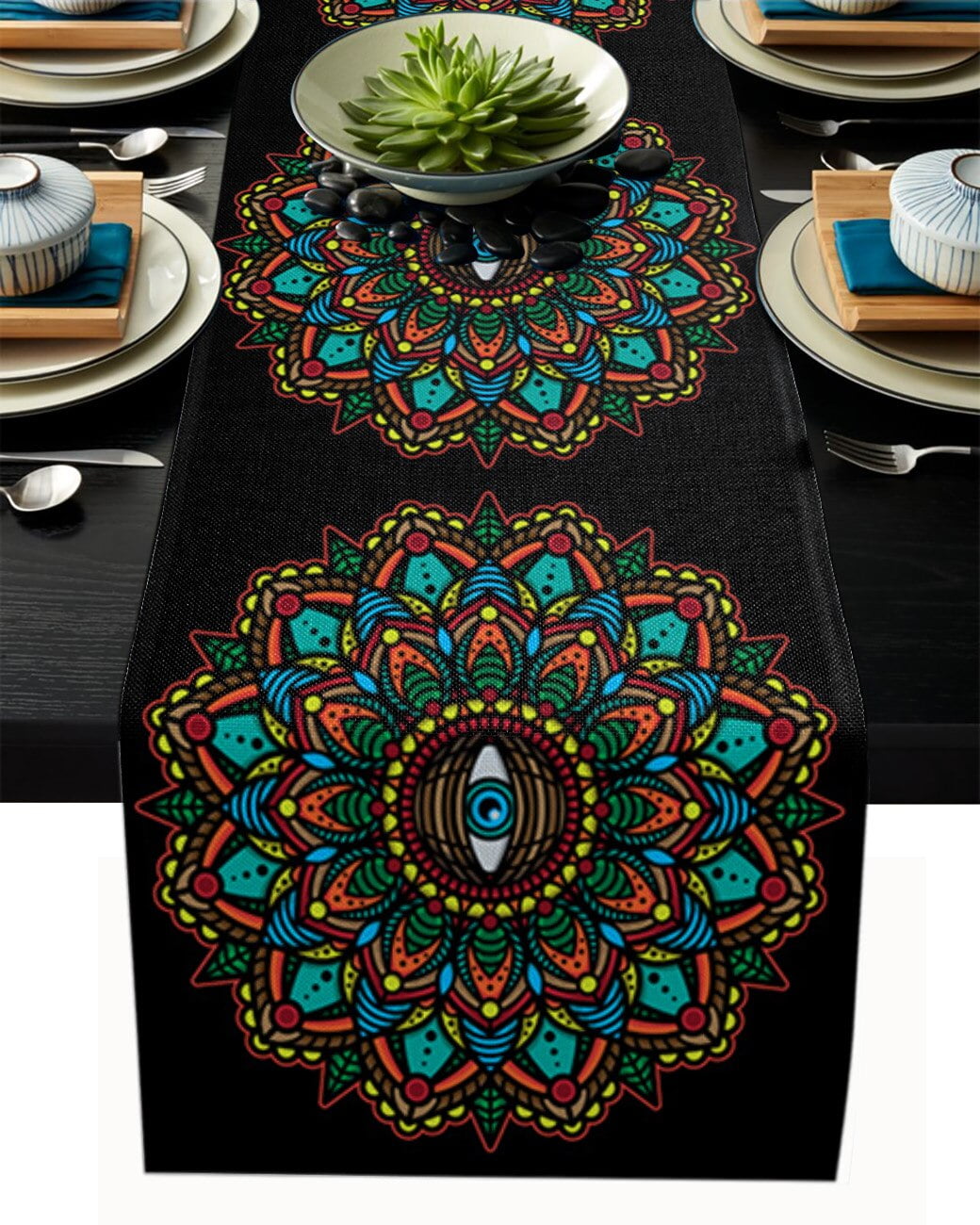 Mandala Pattern Classical Modern Table Runners Holiday Party Wedding ...