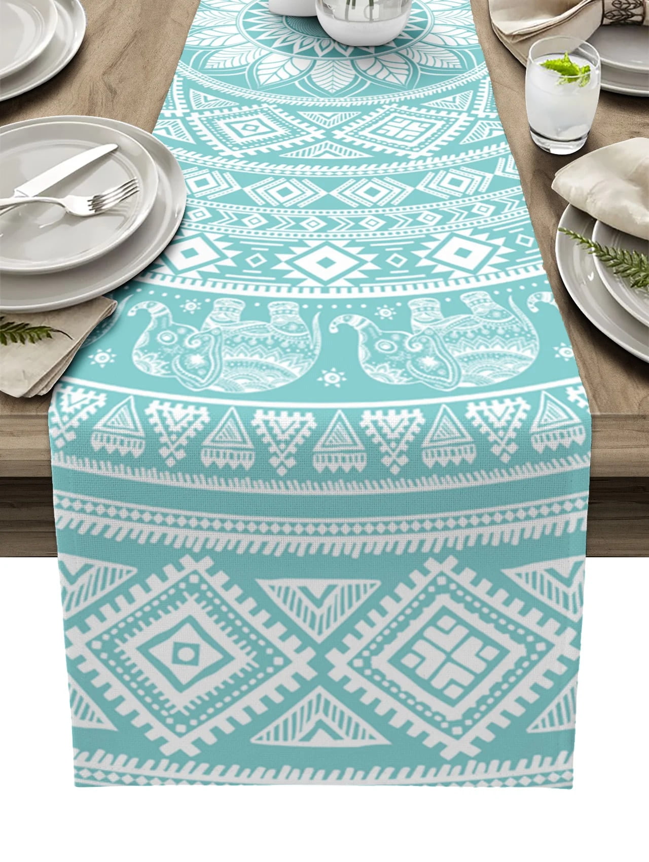 Mandala Pattern Classical Modern Table Runners Holiday Party Wedding ...
