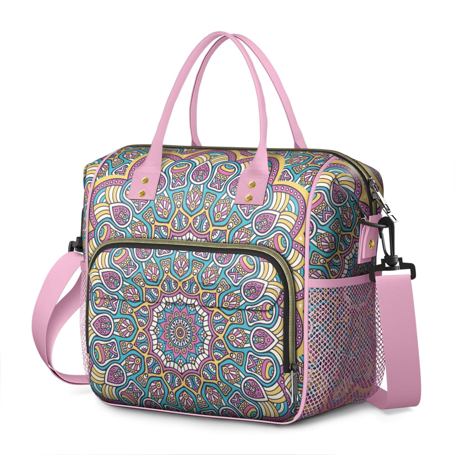 Mandala Pattern Large Insulated Tote - 100% Leakproof Design for Juicy ...