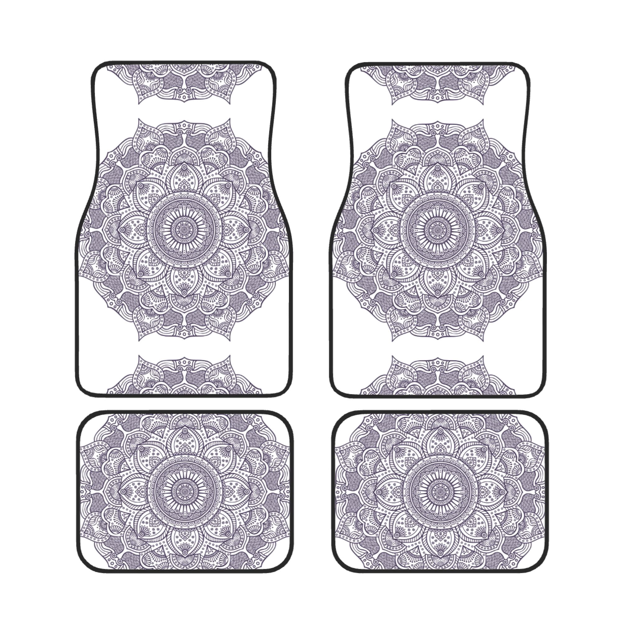 Mandala Pattern Universal Fit Carpet Floor Mats For Car Suv Van & Truck ...