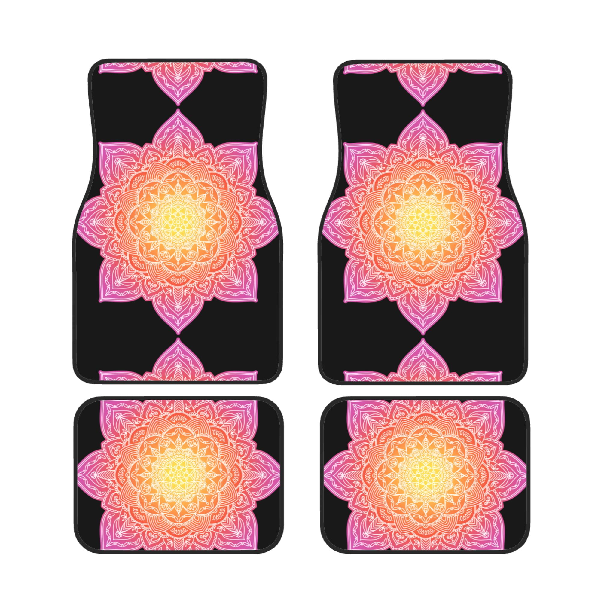 Mandala Pattern Universal Fit Carpet Floor Mats For Car Suv Van & Truck ...