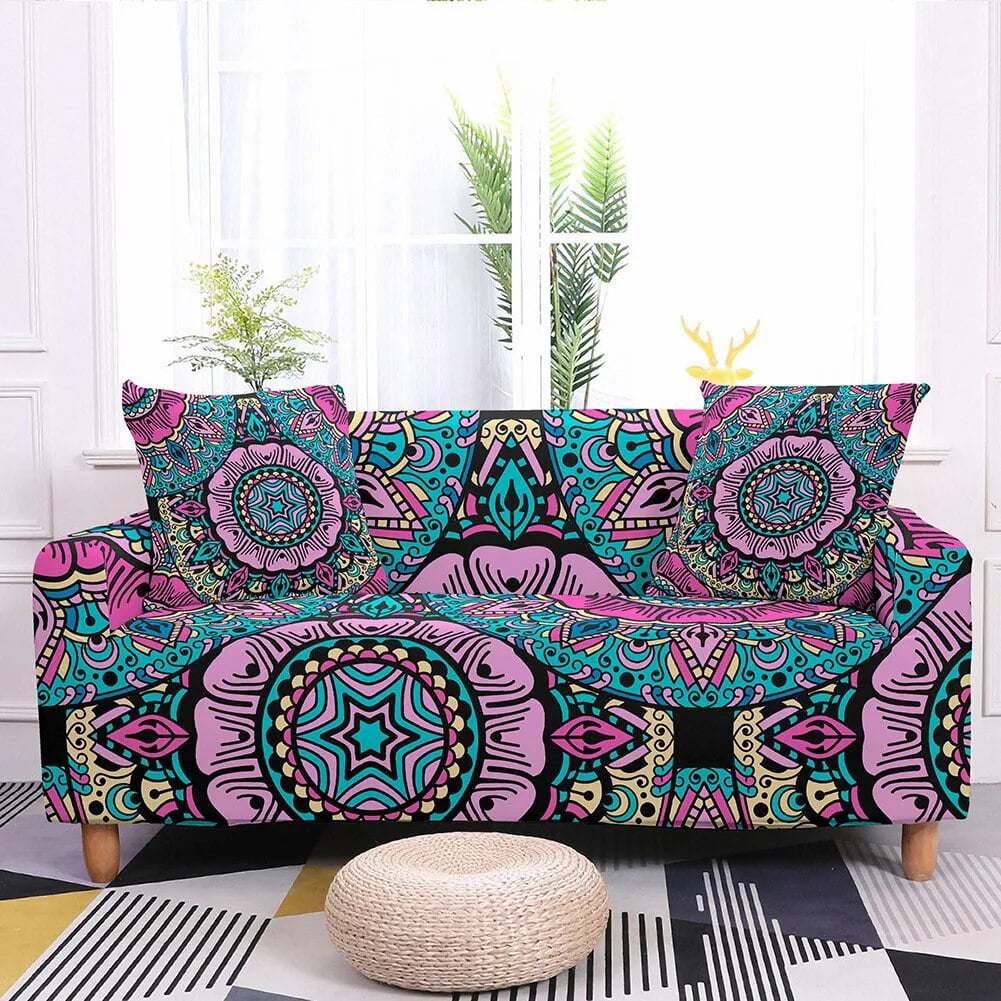 Mandala Print Sofa Cover For Living Room r Bohemia Sofa Slipcover ...