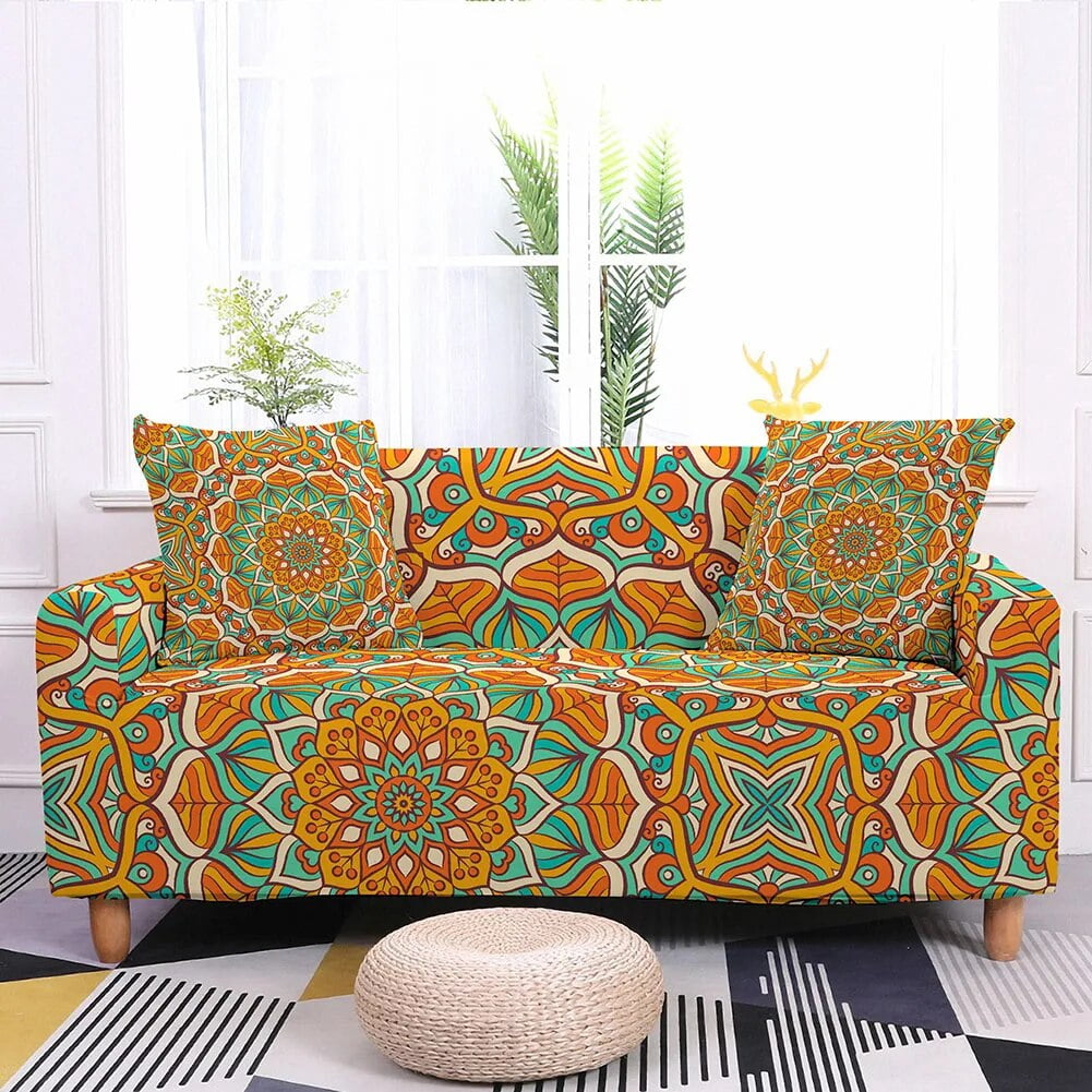 Mandala Print Sofa Cover For Living Room r Bohemia Sofa Slipcover ...