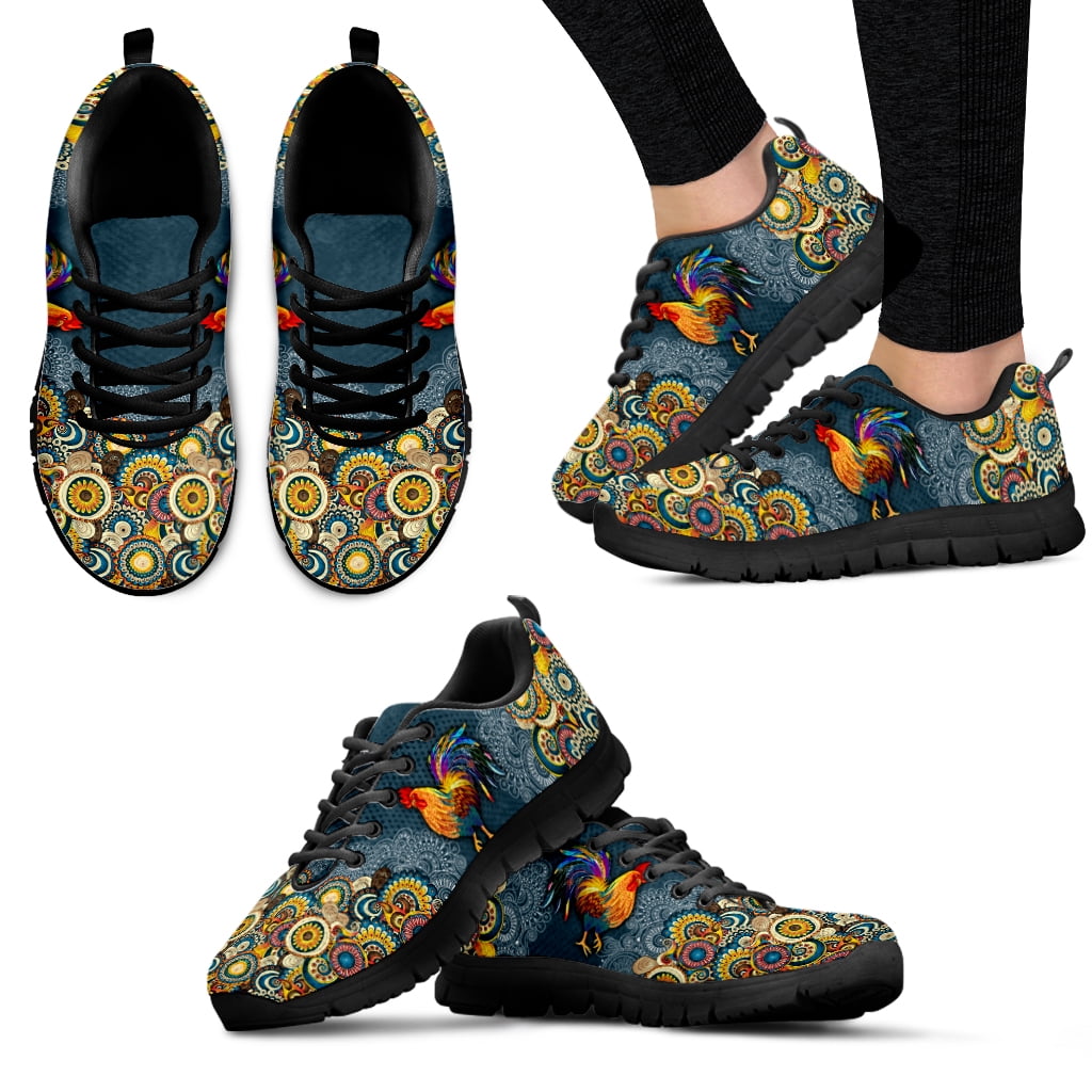 Mandala Rooster Eagle Design Comfortable Summer Breathable Sneakers Hen ...
