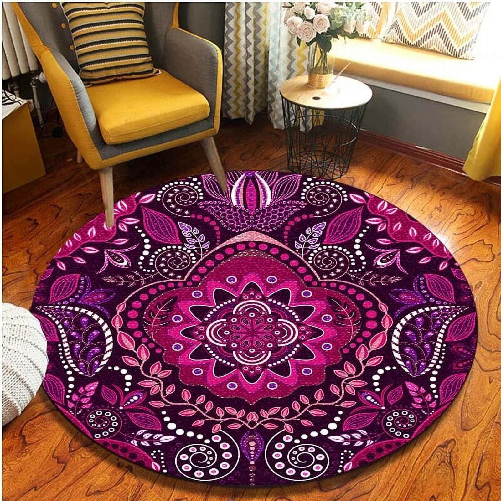 Mandala Round Carpet Living Room Rugs Room r Bedroom Floor Area Rug ...