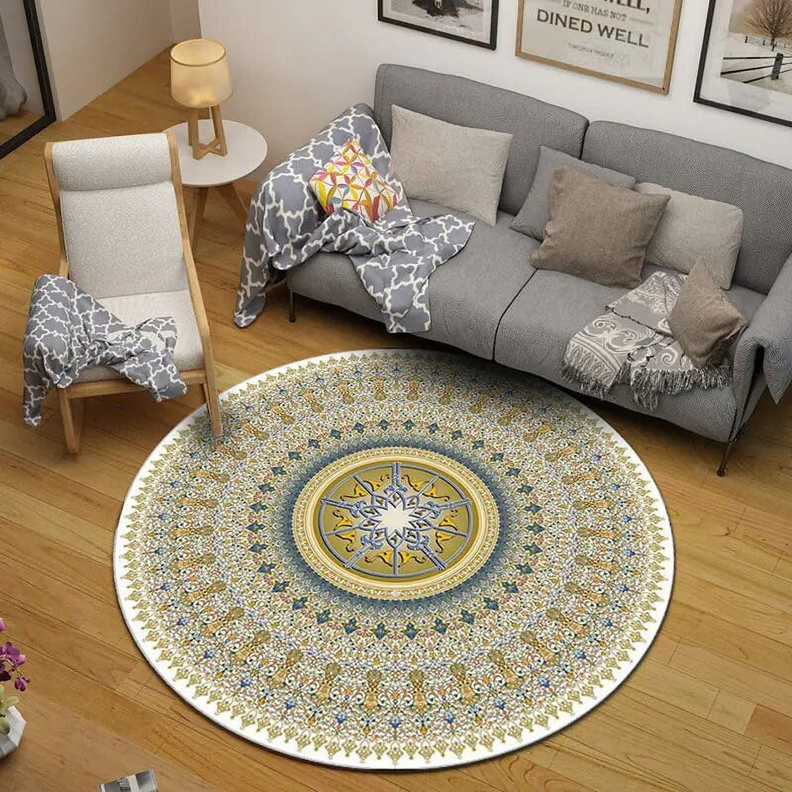 Mandala Round Carpets Ethnic Style Living Room Bohemia Rug Persian ...