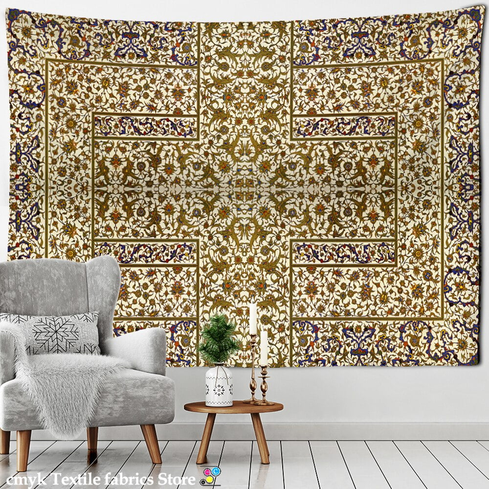 Mandala Rug Pattern Tapestry Wall Hanging Boho Aesthetic Room Tapiz ...