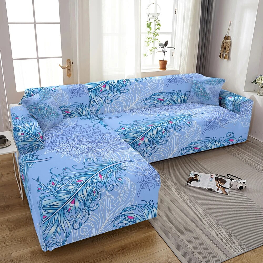 Mandala Sofa Cover Stretch 3D Flower Printed Elastic Couch Cover ...