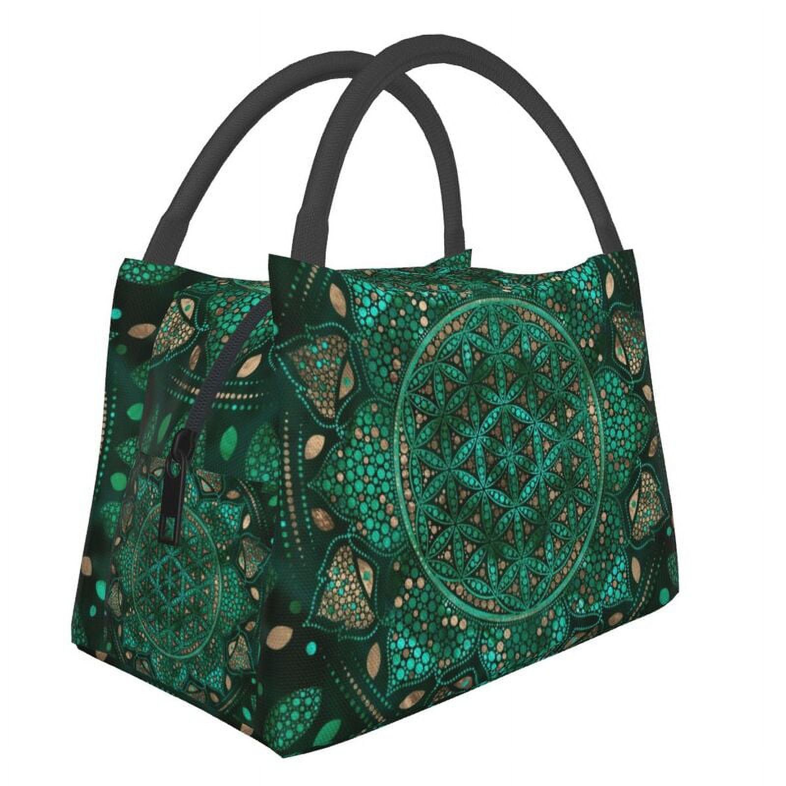 Mandala Spiritual Flower Of Life In Lotus Insulated Lunch Bags for ...