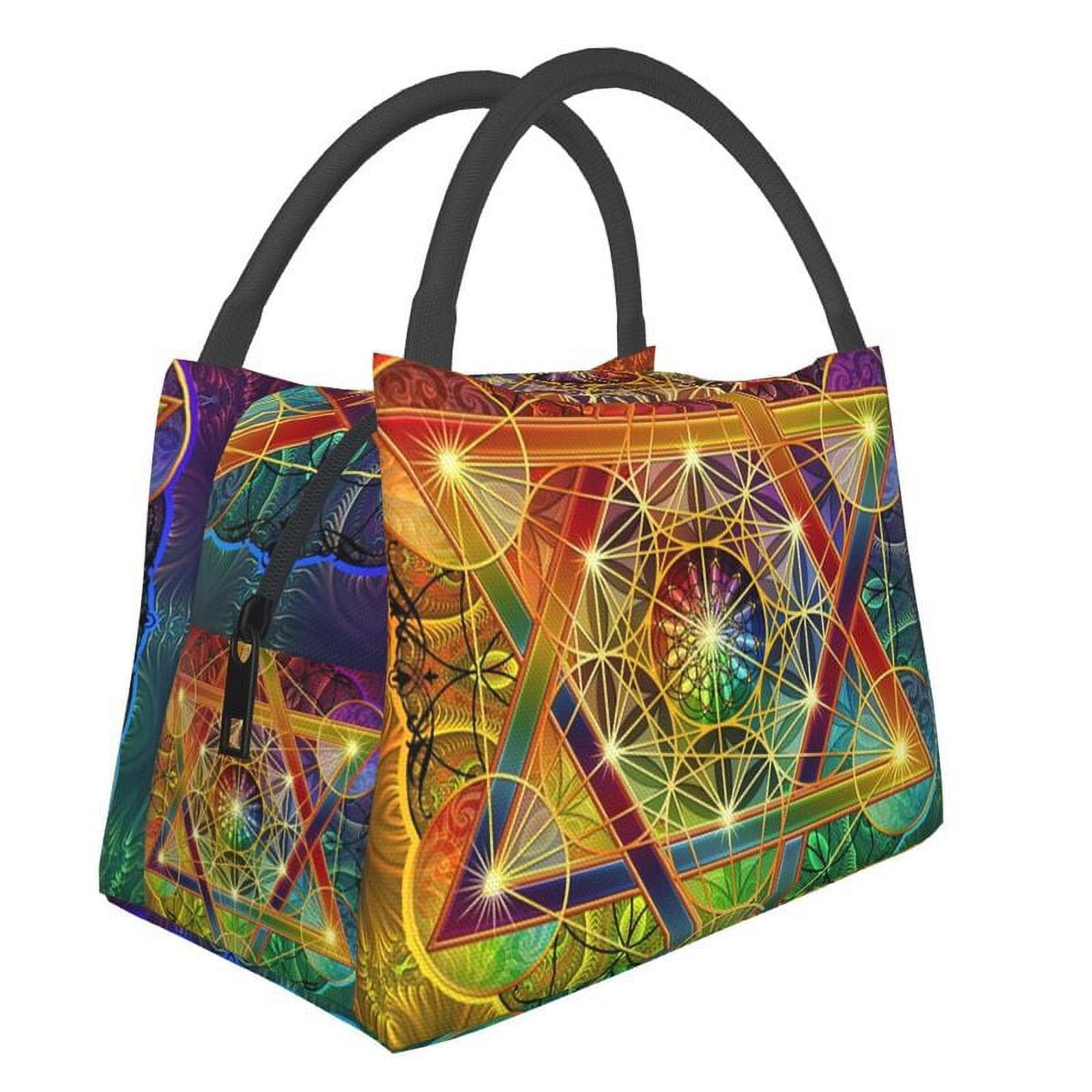 Mandala Spiritual Flower Of Life In Lotus Insulated Lunch Bags for ...