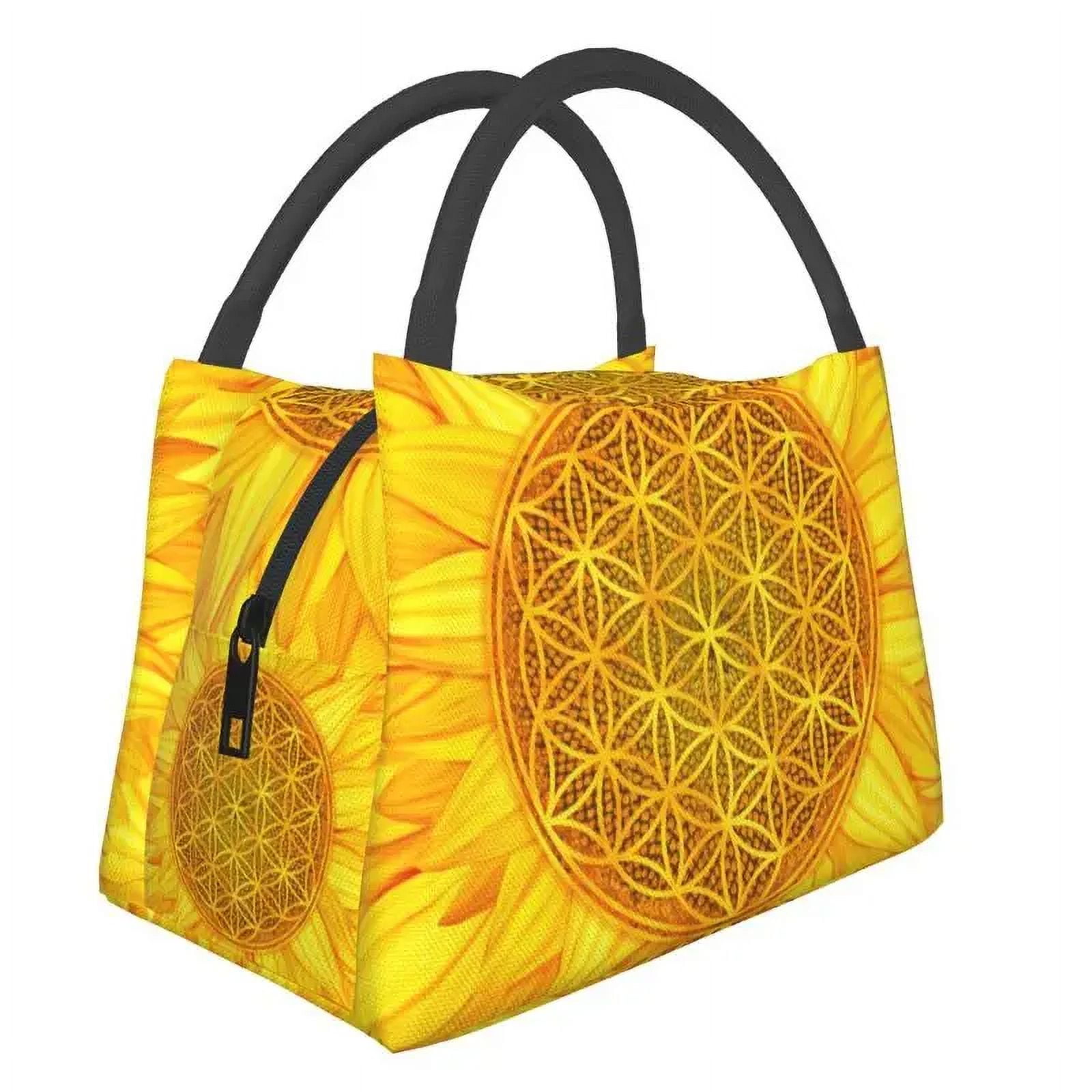 Mandala Spiritual Flower Of Life In Lotus Insulated Lunch Bags for ...