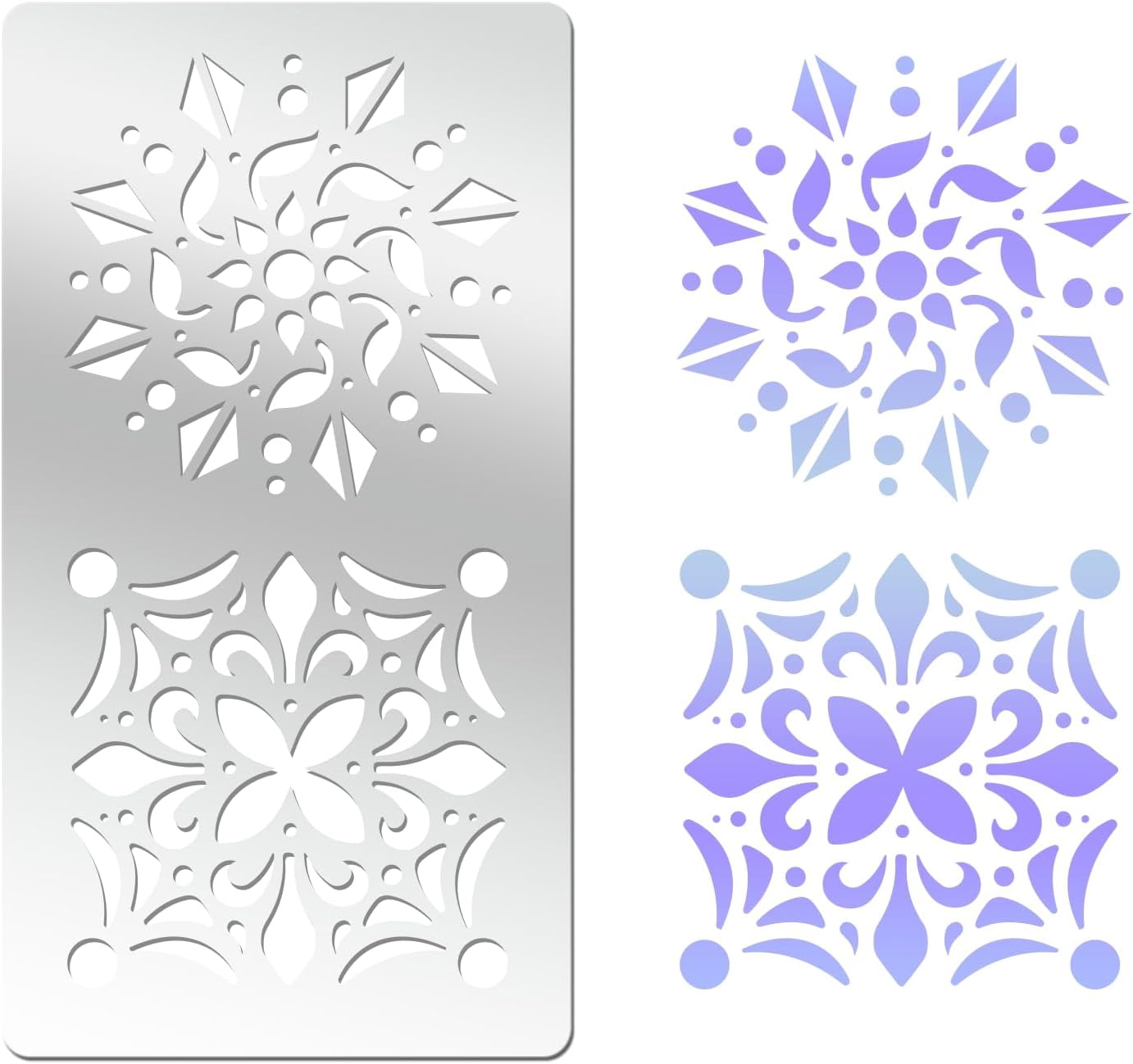 Mandala Stainless Steel Stencil 4 x 7inch Metal Stencil Templates ...