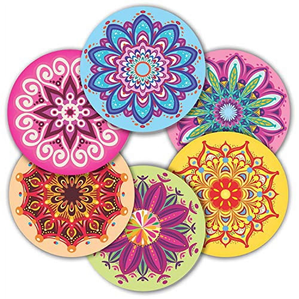 Mandala Stickers Seals Labels - (Pack of 120) 2" Large Round Decals for ...