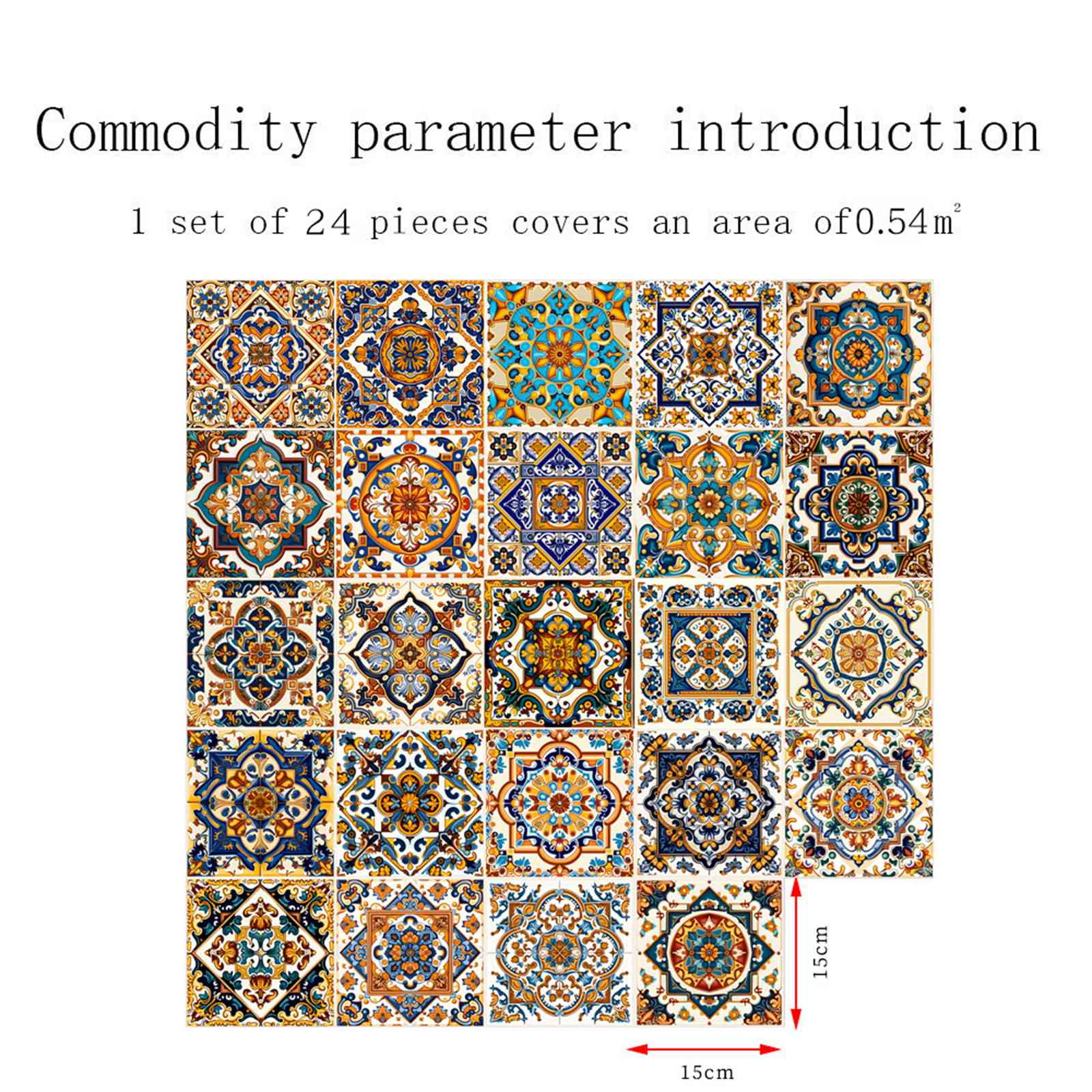 Eleanos Mandala Style Decorative Wall Decals And Tile Stickers ...