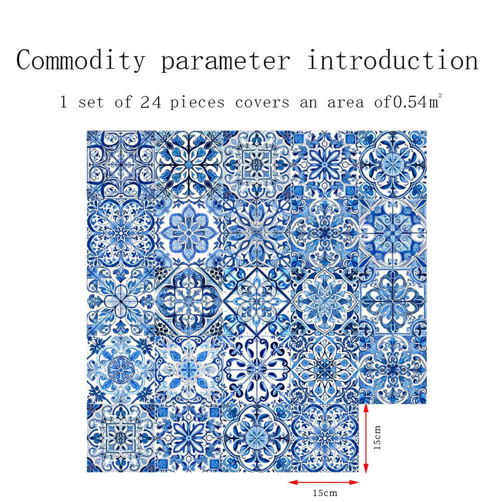 Eleanos Mandala Style Tile Wall Stickers 24 Count - Walmart.com