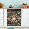 Mandala Style Magnetic Dishwasher Cover Magnet Refrigerator Dishwashers ...