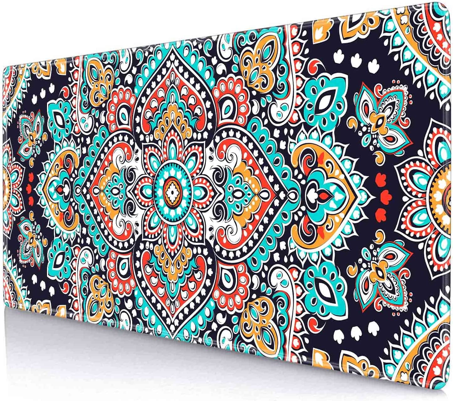 Mandala Tattoo Mouse Pad, Floral Medallion Pattern Large Mouse Pads ...