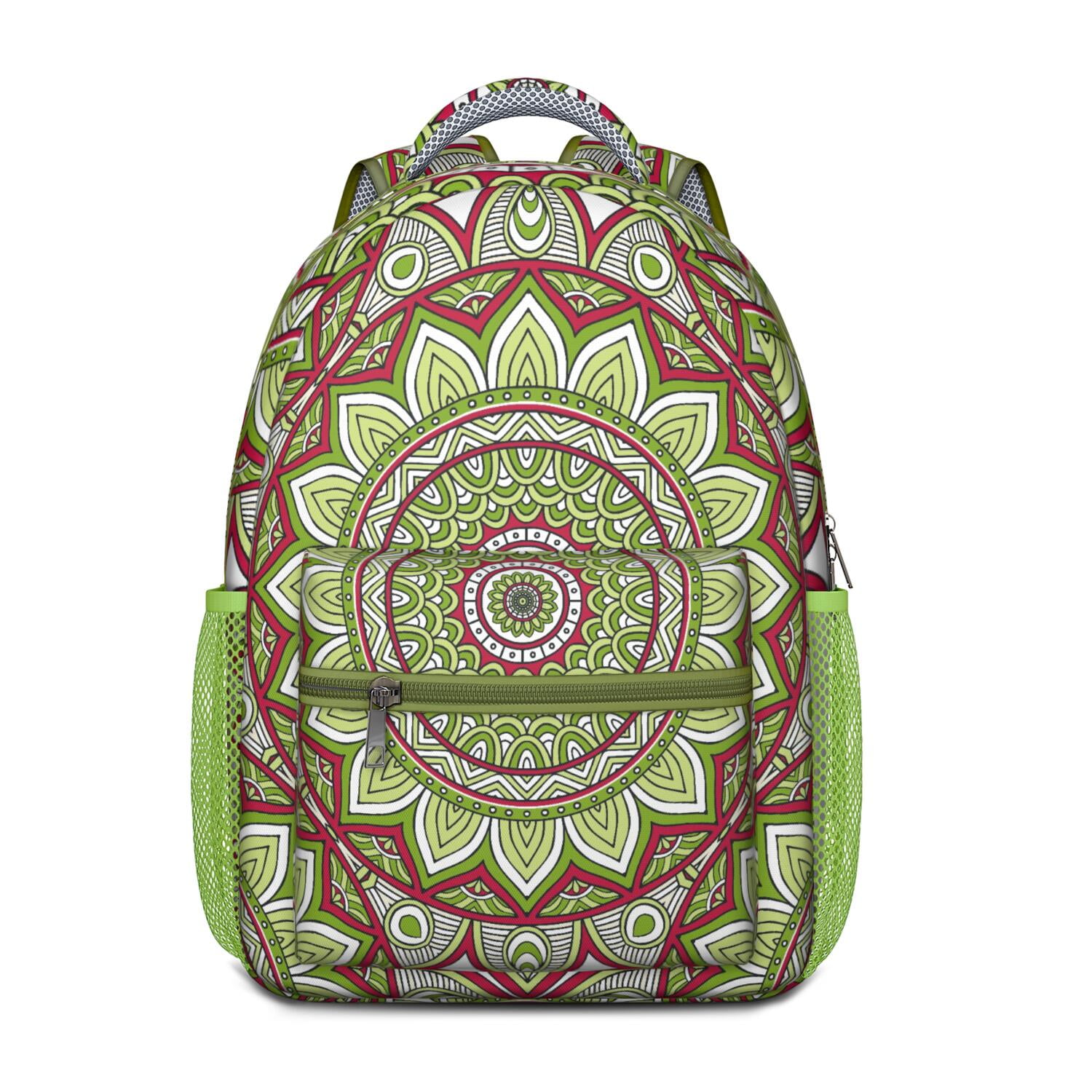 Mandala Tribal Waterproof School Backpack - Breathable Ergonomic Design ...
