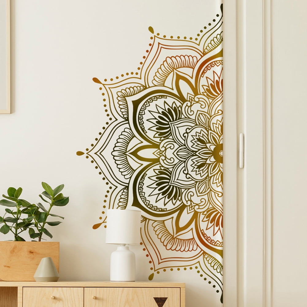 Mandala Wall Stickers for Eid Self-Sticky PVC Stickers Removable ...