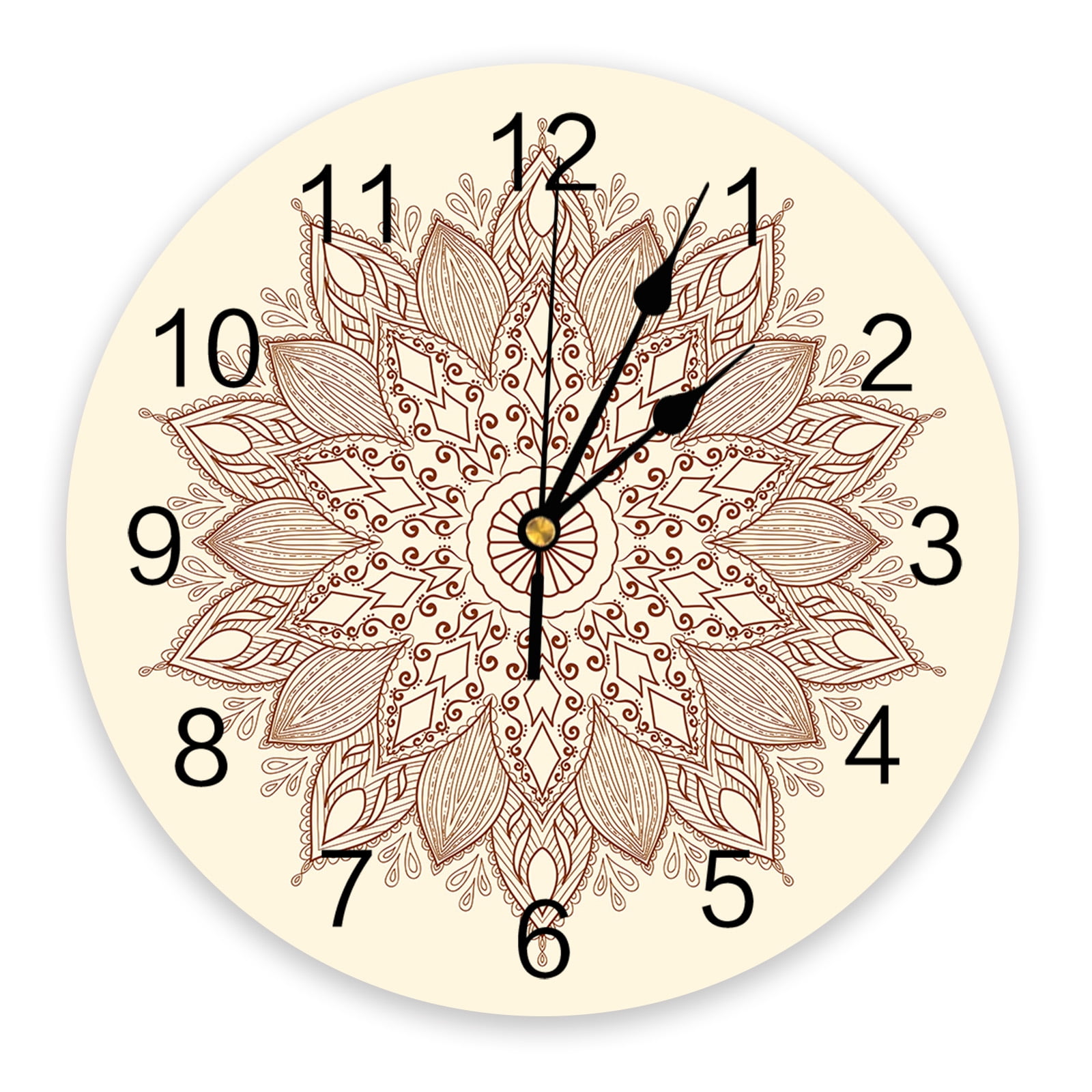 Mandala White PVC Wall Clock Living Room ration Wall Clock Modern ...