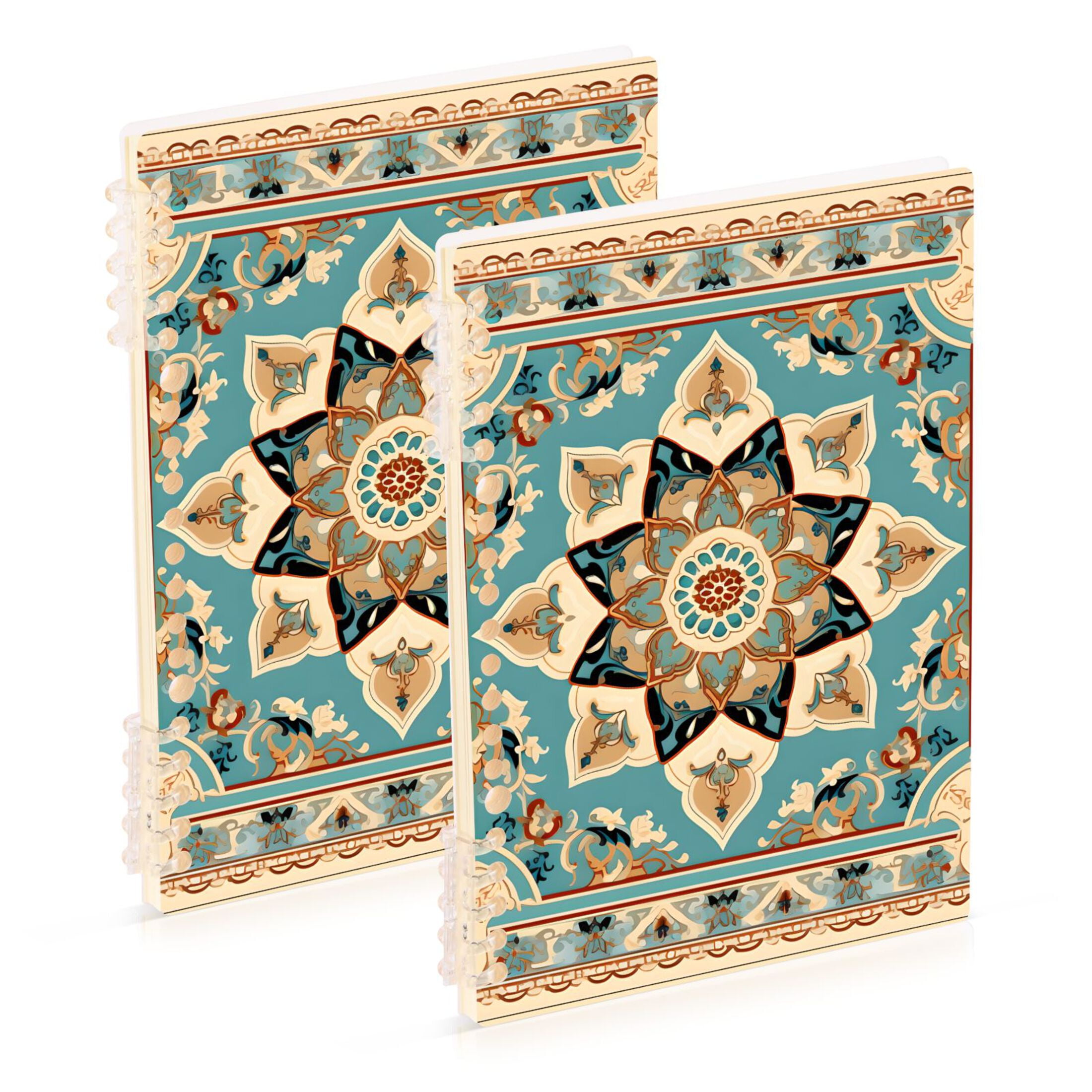 Mandala and Boho Pattern Ring Binder Notebook Journey Note Diary ...