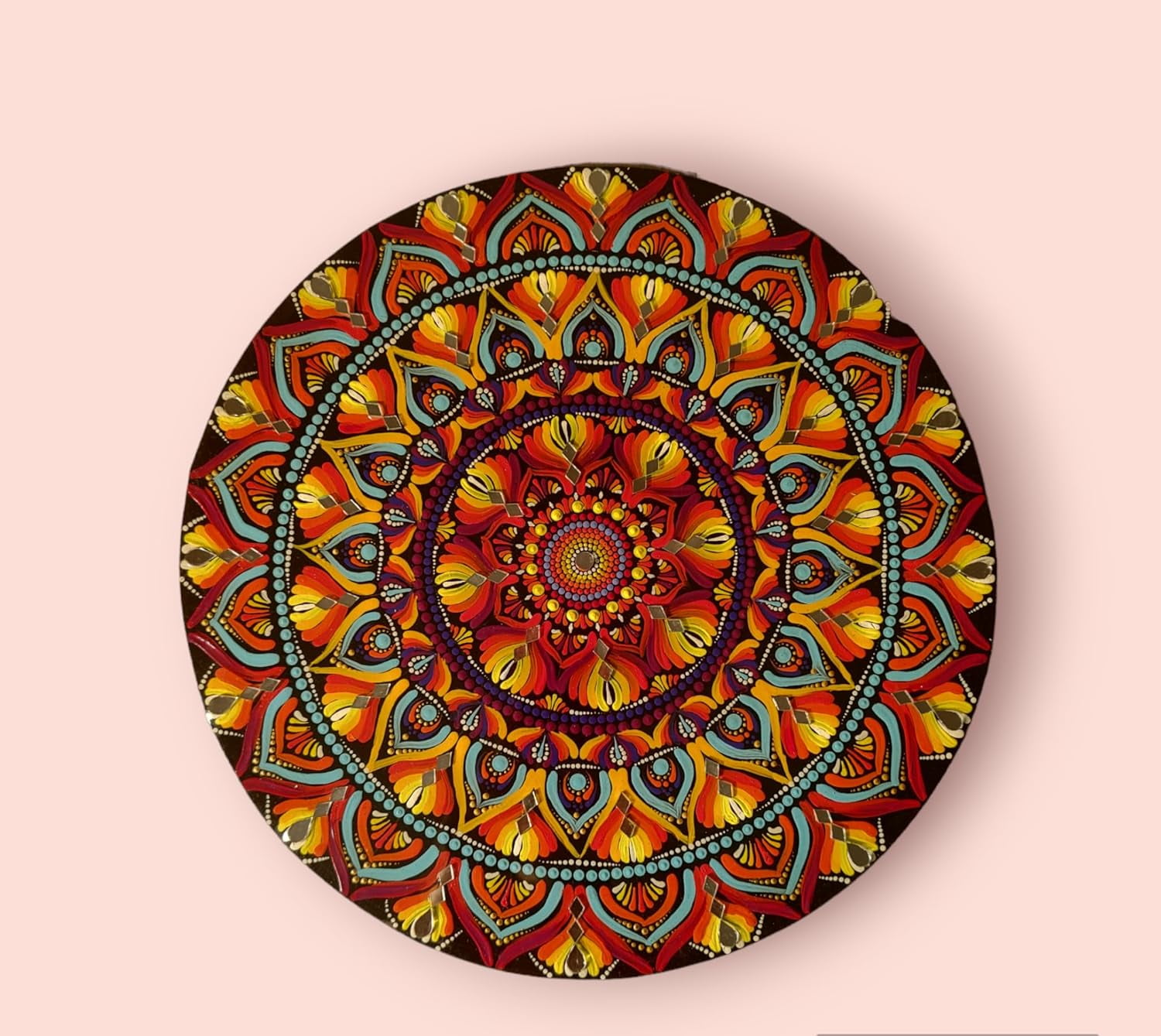 Mandala mirror art drawing It is mandala fine handmade drawing with ...