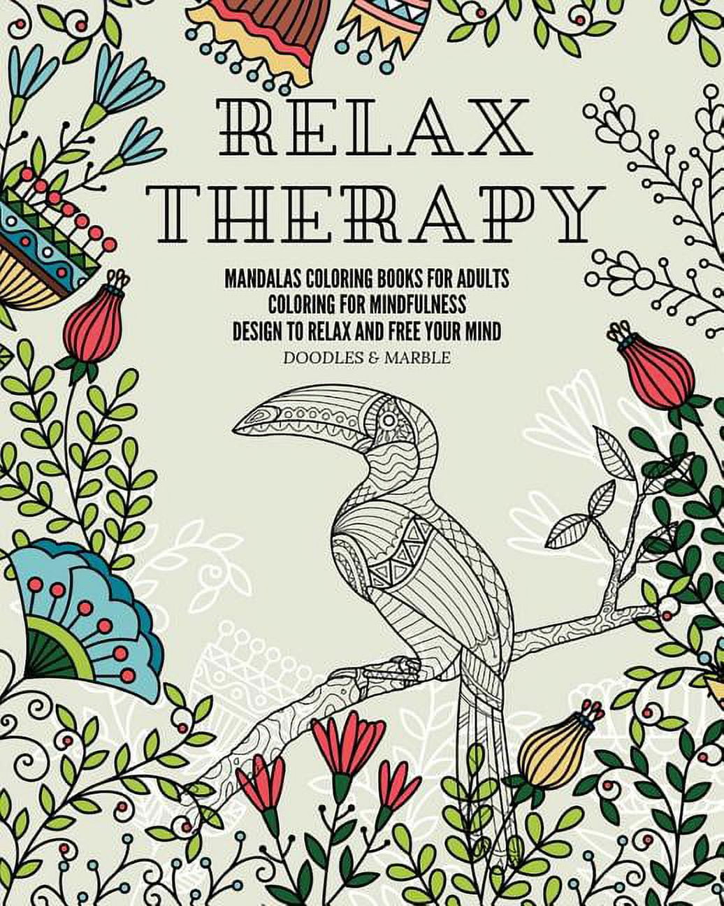 Mandalas Coloring Relax therapy: mandalas coloring books for adults ...