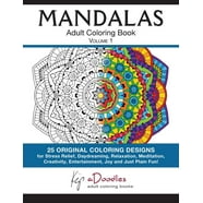 Mandalas Adult Coloring Book - Walmart.com